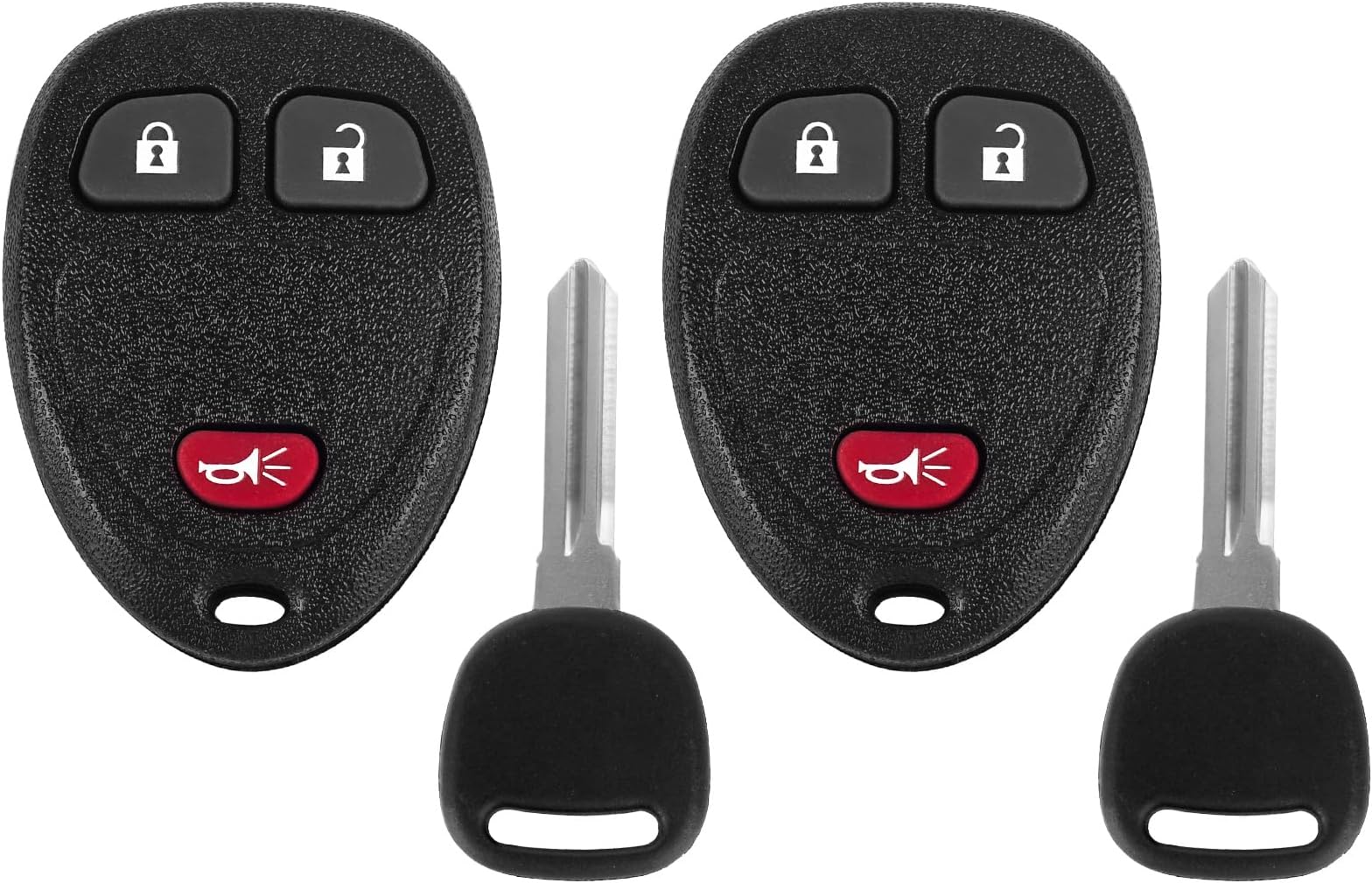 Amazon.com: 2 Pcs Key Fob fit for Chevy Silverado Equinox Traverse ...
