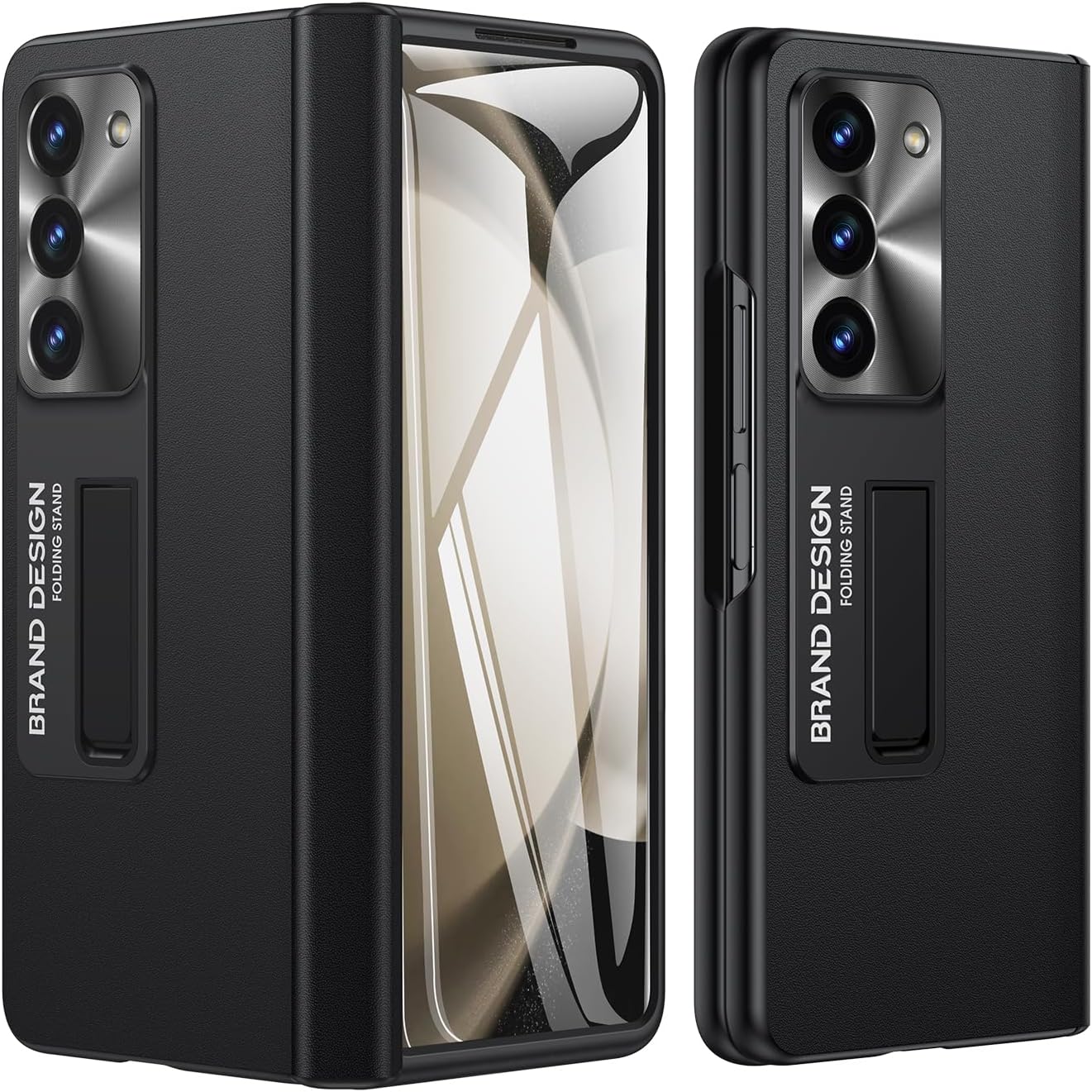 Amazon.com: for Samsung Z-Fold-5 Case: Genuine Leather Galaxy Fold 5 ...