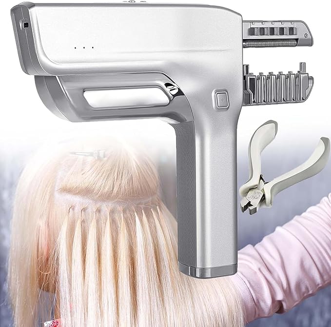 6D Hair Extensions Machine Kit, 6D Hair Extensions Tool, No-Trace Human ...