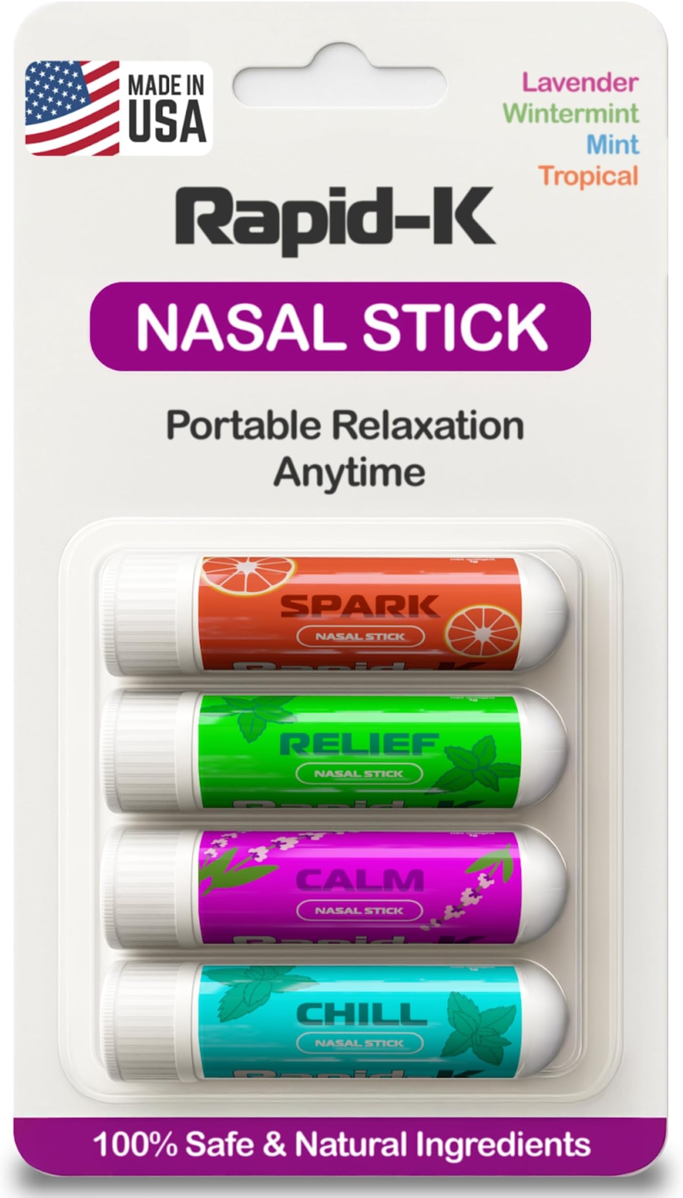 Amazon.com: HUALIJIA Nasal Sticks (4 Pack), Nose Inhaler Stick with ...