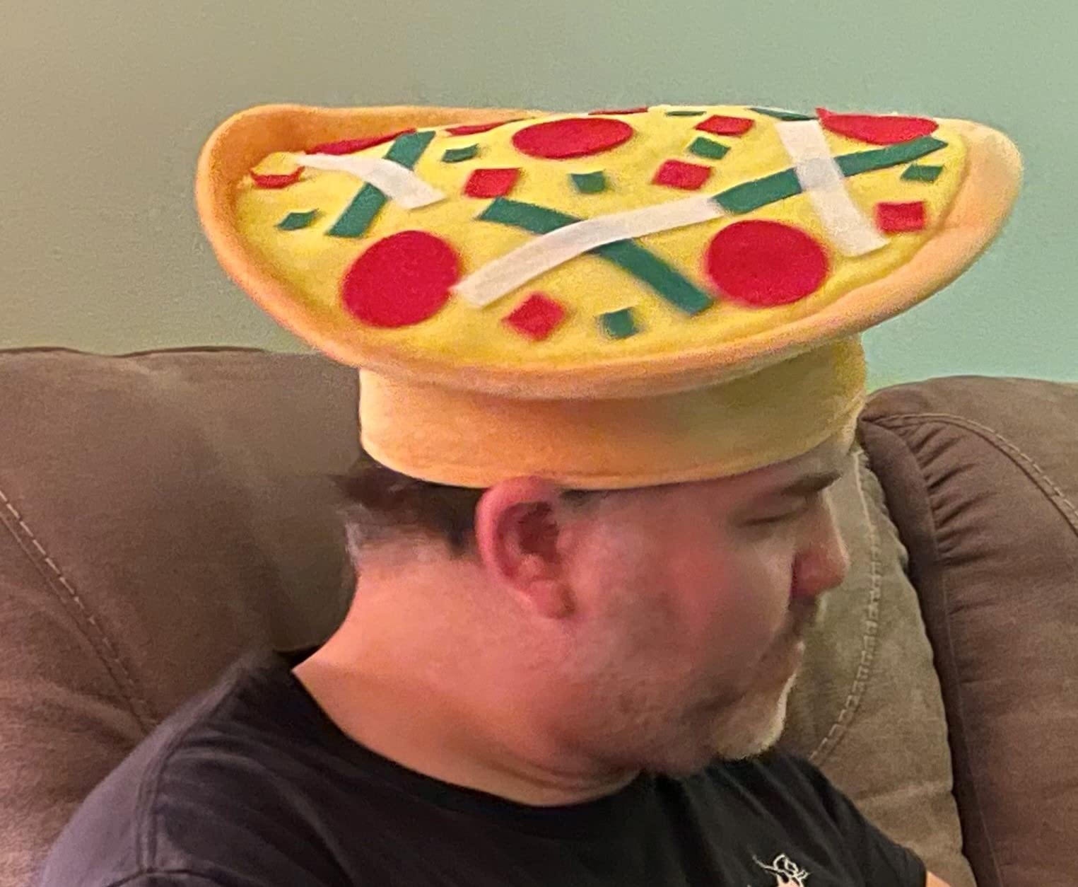 Amazon.com: ArtCreativity Funny Pizza Hat, 1 PC, Fun Halloween Costume ...