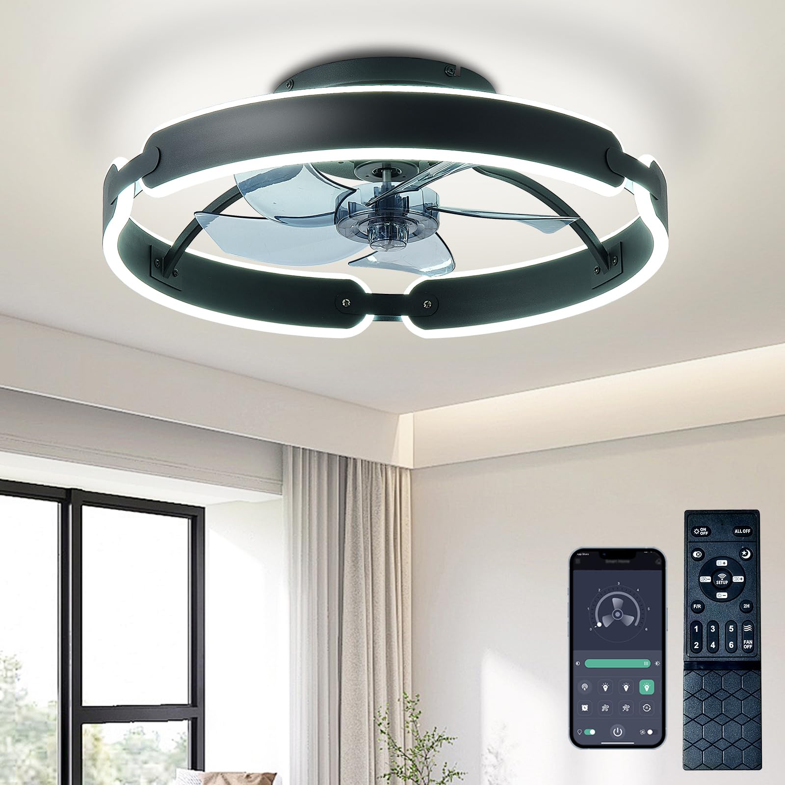 Ceiling Fan With Flush Mount Mpayel Flush Mount Ceiling Fans With ...