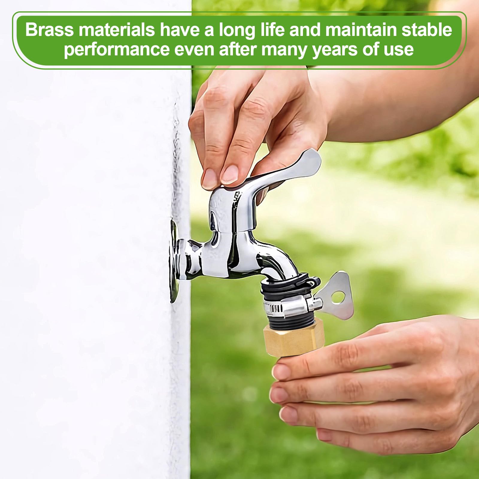 Snapklik.com : Hose Bib Adapter For Garden Faucet Extension Water Hoses ...