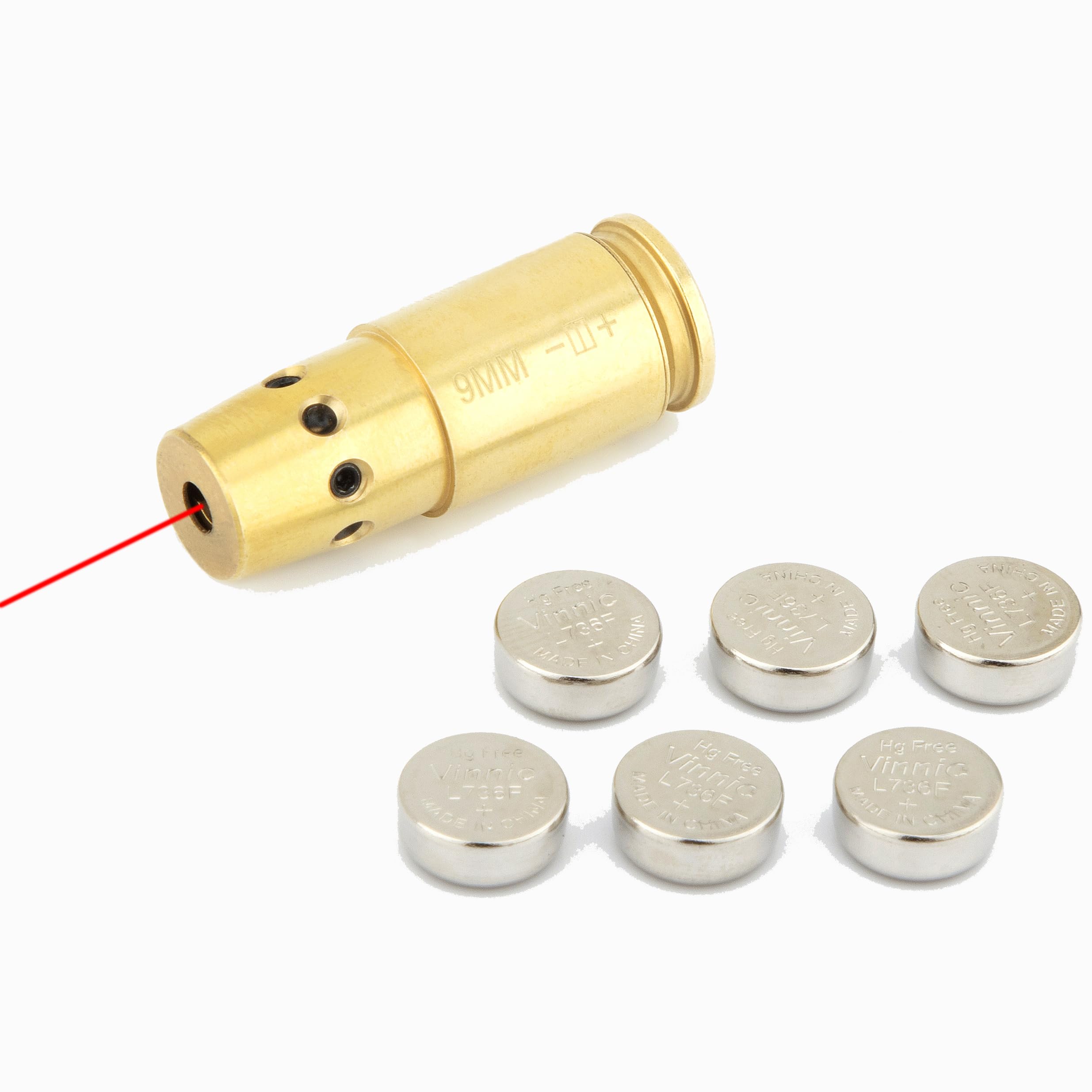 Amazon.com : Upgraded Laser Bore Sight for .9MM, Hunting Red Dot ...