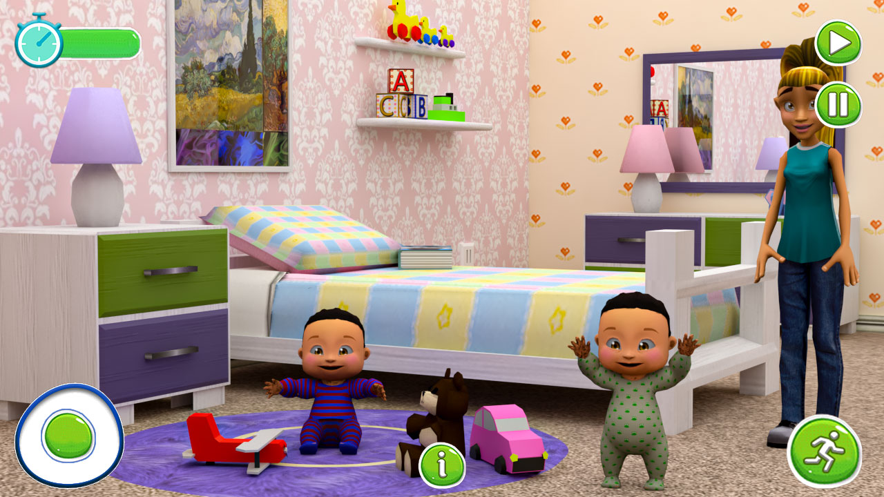 Twins Babysitter Daycare Games - Cute Twins Baby Family Simulator Life ...