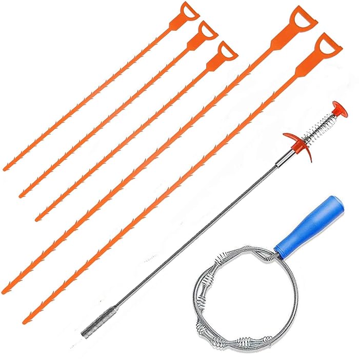 Buy 7 in 1 Sink Unblocker Tool,Sink Snake with Easy Operation, Drain ...