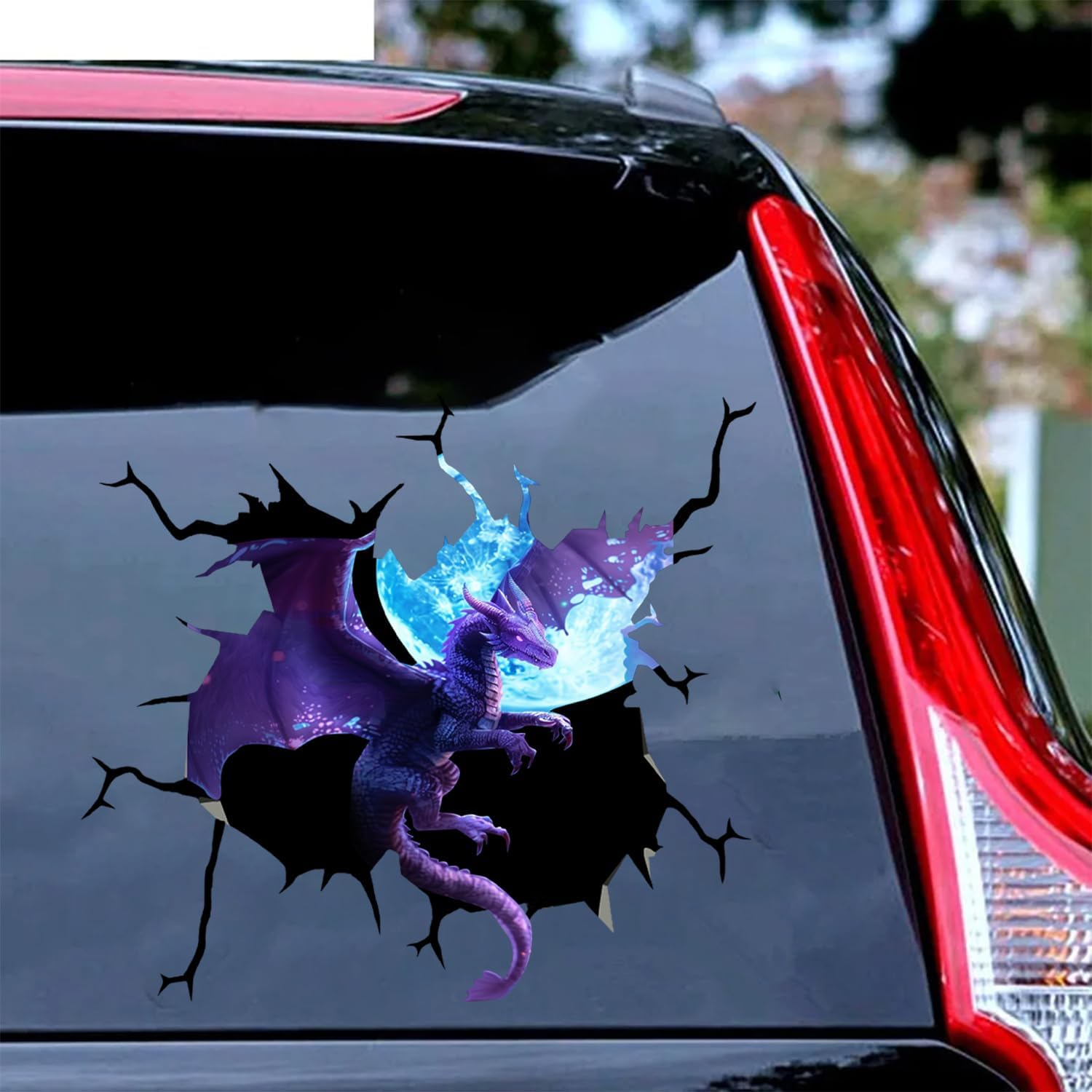 Amazon.com - Moon Sticker, 3D Dragon Decals for Cars - Celestial ...