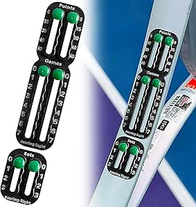 2 Pcs Tennis Racket Scorekeeper-Portable Tennis Racquet Paddle ...