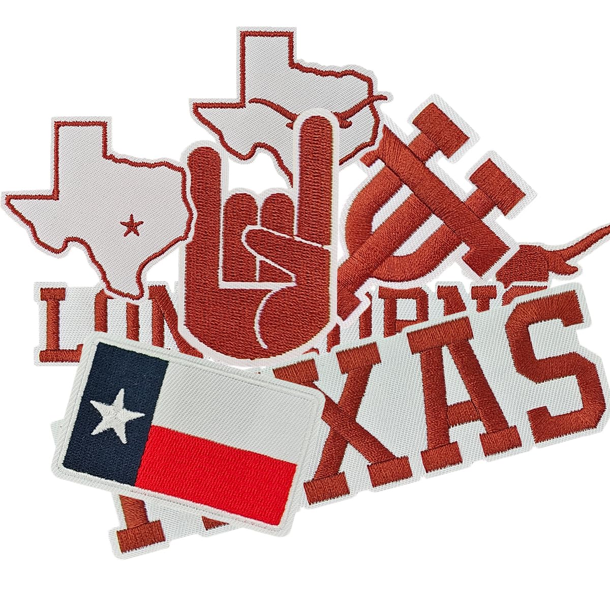 Amazon.com: Jefuzh 8PCS Texas Patches, Football Iron on Patches for ...