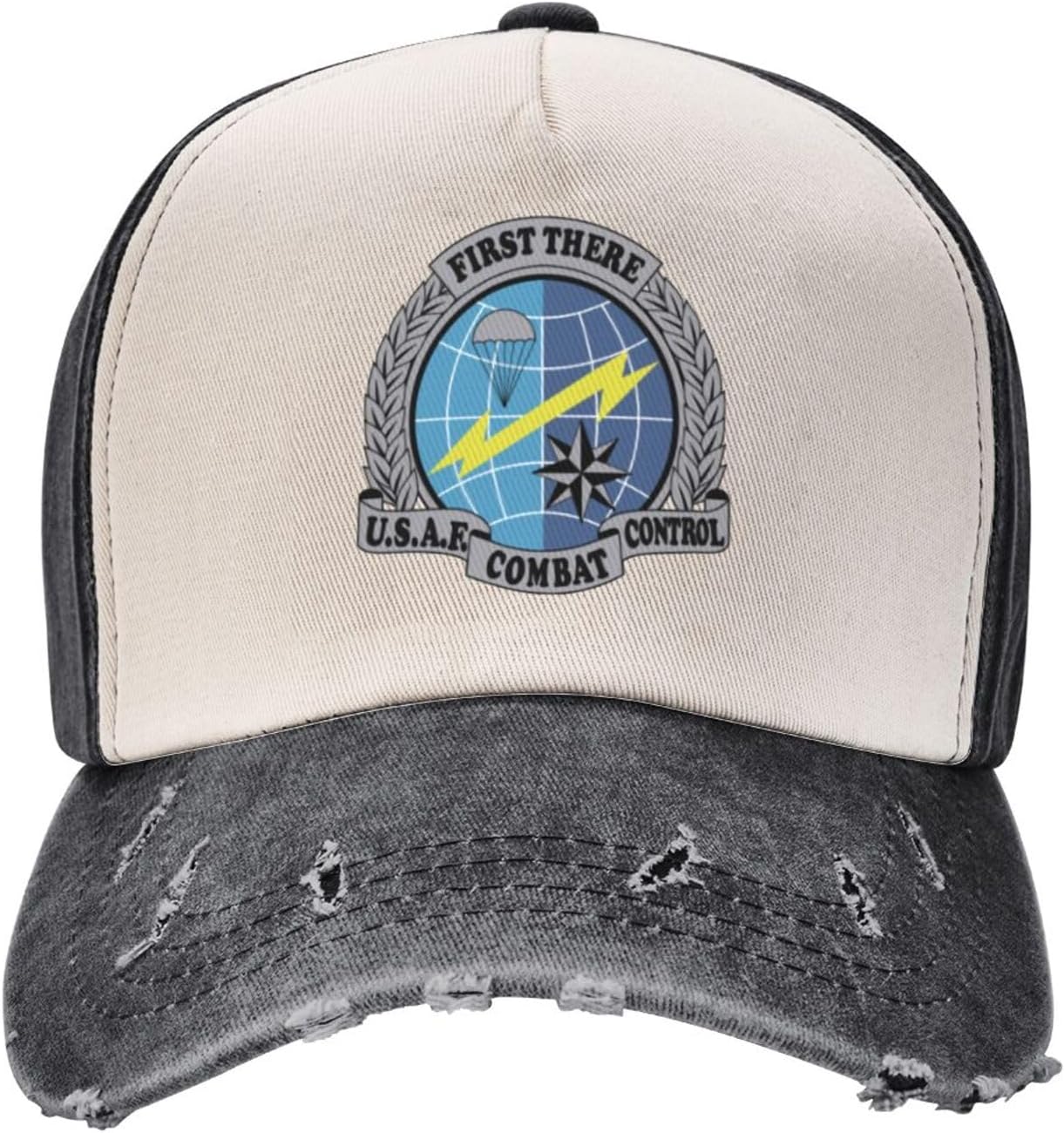 Baseball Cap Combat Controller Badge Classic Denim Hat Vintage Truck ...