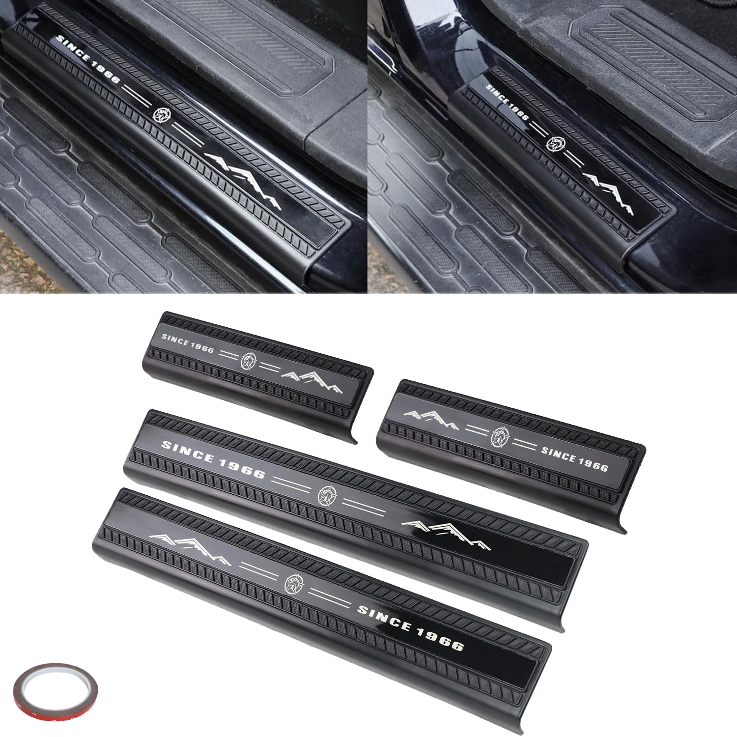 Amazon.com: Xomzema Door Sill Entry Guards,Front and Rear Door Sill ...