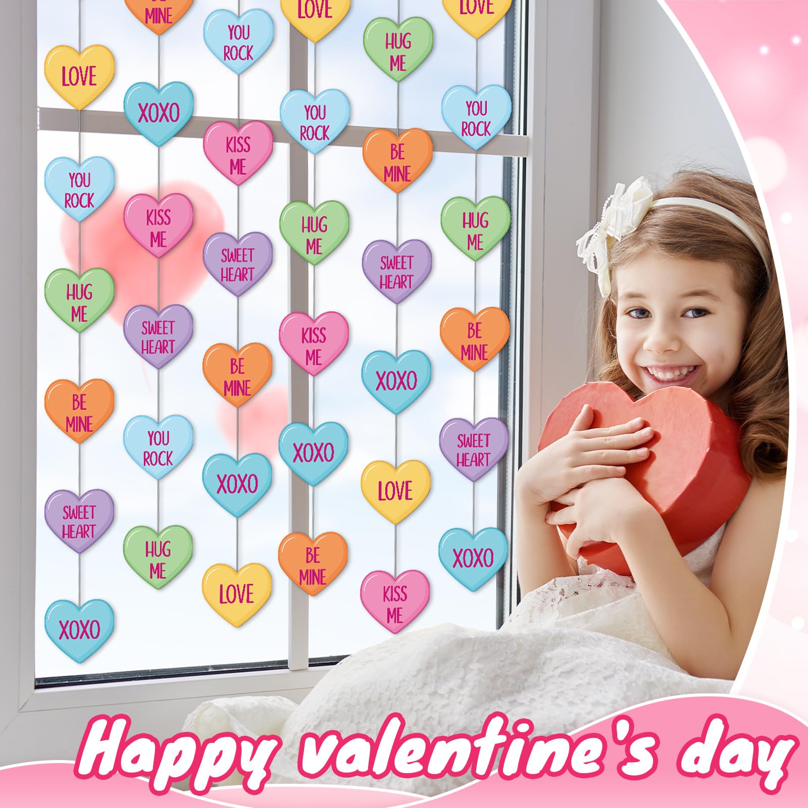 Snapklik.com : 8 Pcs Valentines Day Candy Heart Decorations Valentine ...