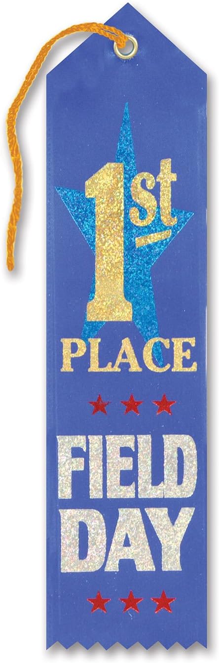 Amazon.com: Beistle 1st Place Field Day Award Ribbon : Office Products