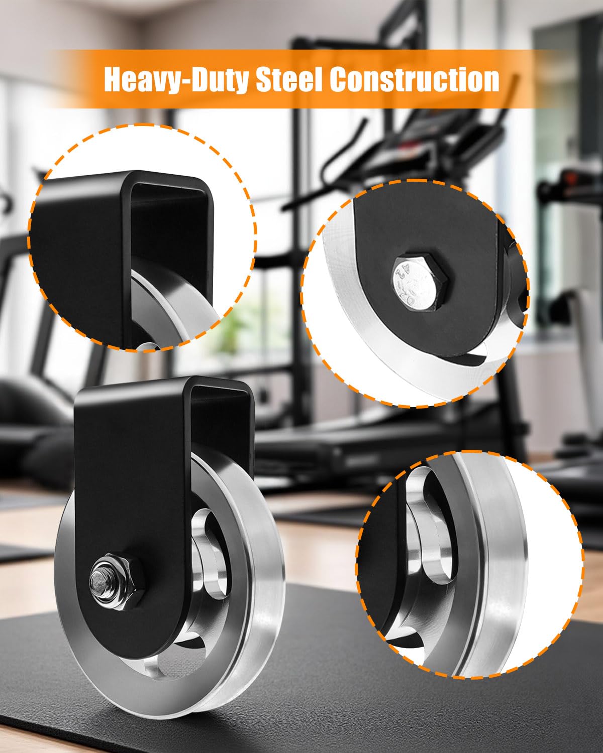 Snapklik.com : HZSIFU Home Gym Pulley System LAT Pulley Machine, Heavy ...