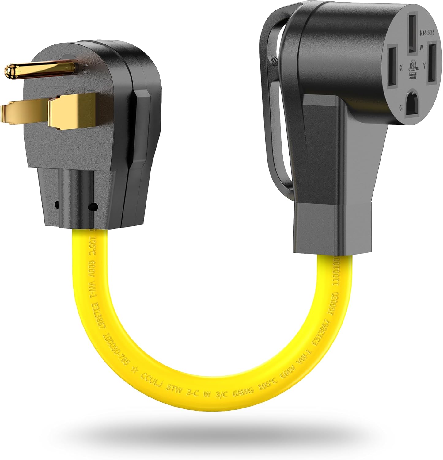 LAVANDINO NEMA 6-50P to 14-50R EV Charger Adapter, 250V 50 Amp Welder ...