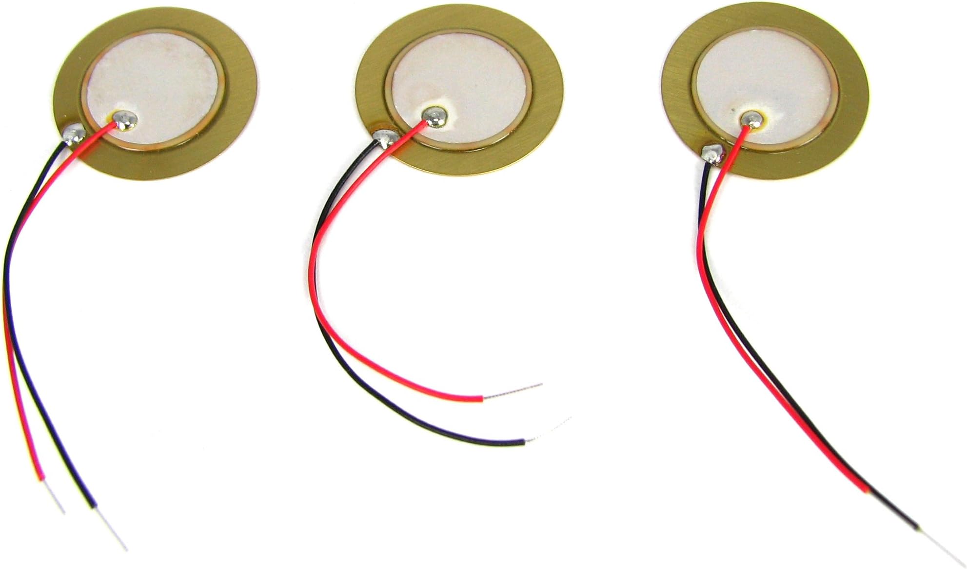 Amazon.com: 12-pack 27mm Piezo Elements with 2" Leads : Musical Instruments