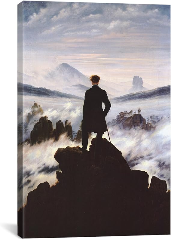 Amazon.com: iCanvasART Caspar David Friedrich The Wanderer Above The ...