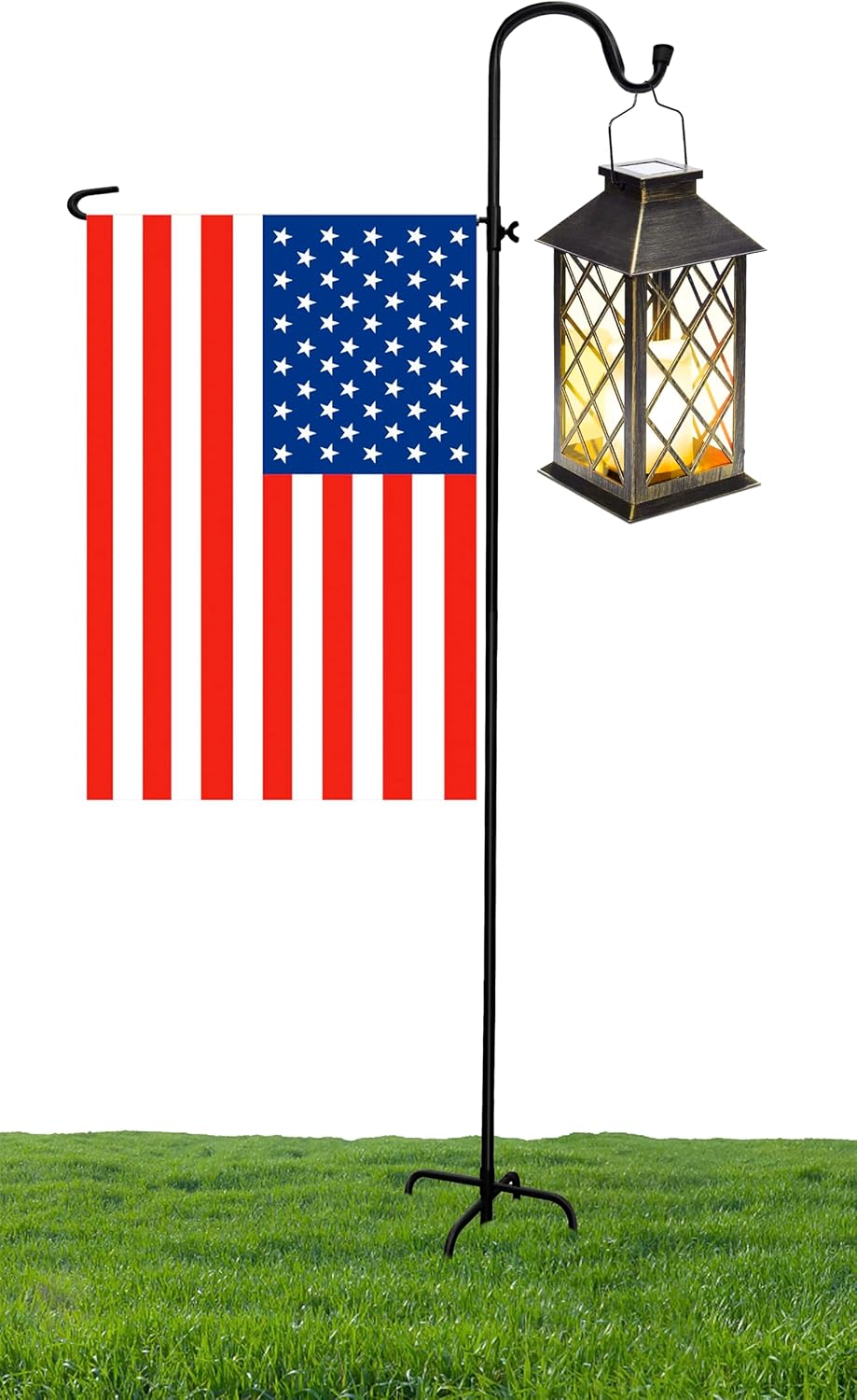 Amazon.com : Garden Flag Stand - 63.3Inch Yard Flag Holder With 5 Prong ...