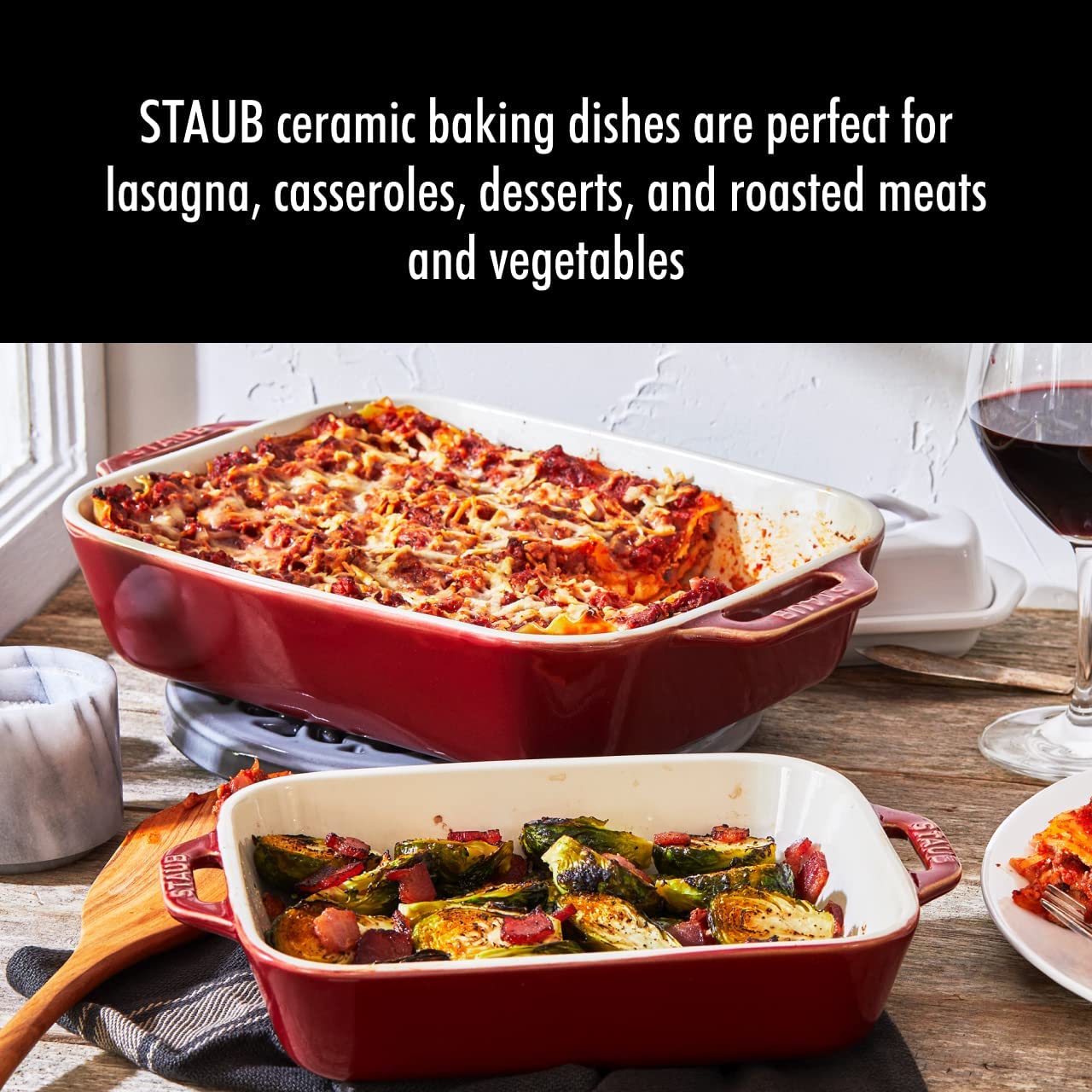 Snapklik.com : STAUB Ceramics Rectangular Baking Dish Set