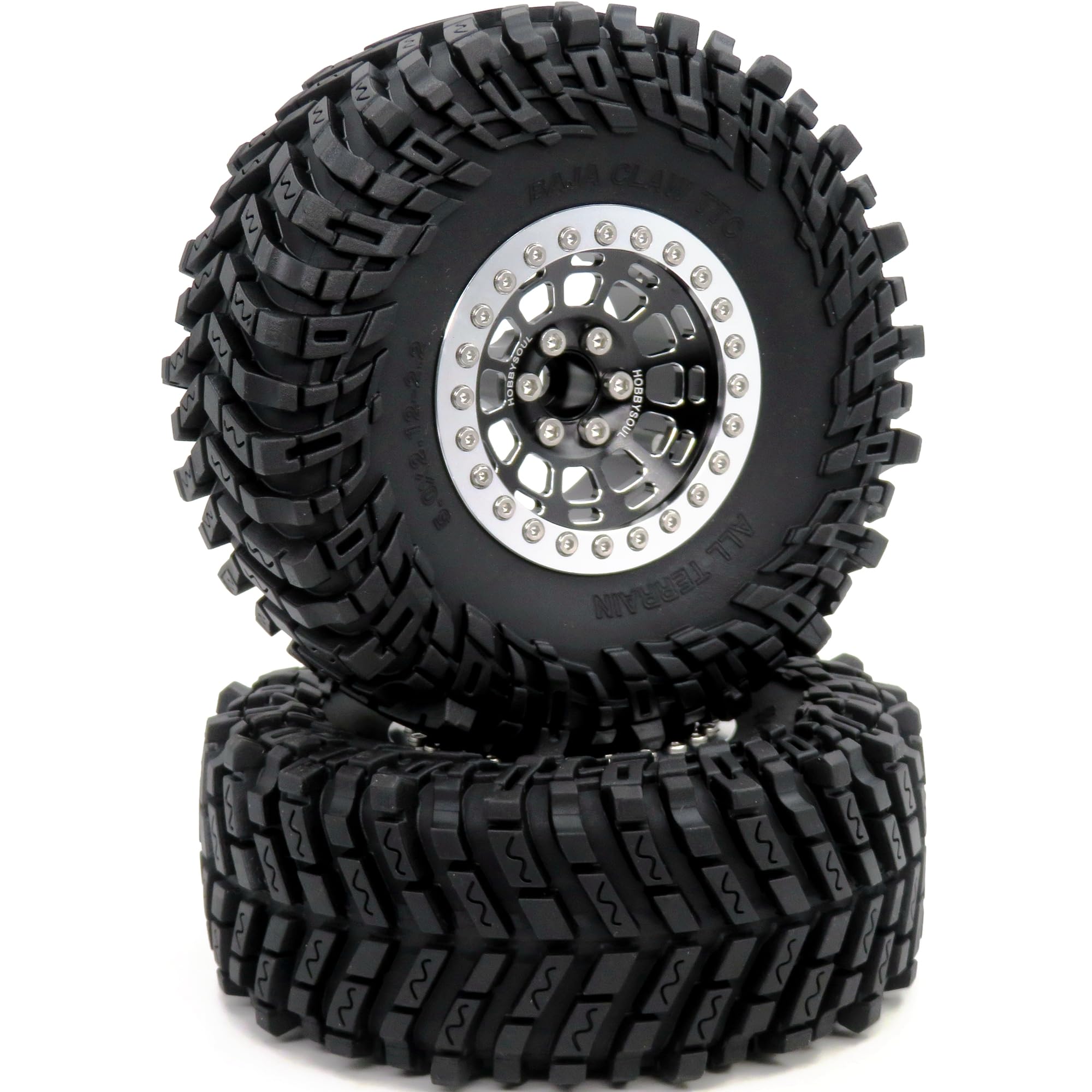 Snapklik.com : HOBBYSOUL All Terrain 2.2 Tires Tyres Height 5.0 & 2.2 ...