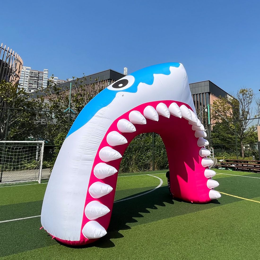 Snapklik.com : Inflatable Shark Mouth Arch Inflatable Shark Entrance ...
