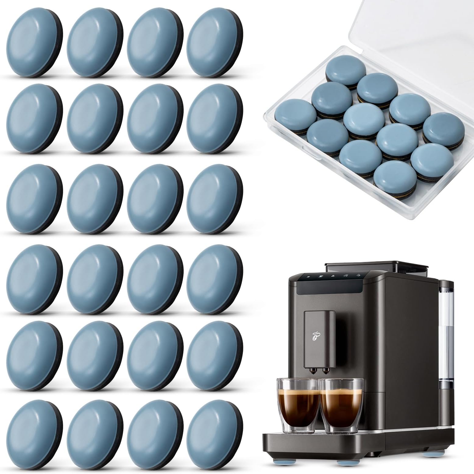 Amazon.com: Vasterqua 24Pcs Appliance Sliders, 3/4” Small Self-Adhesive ...