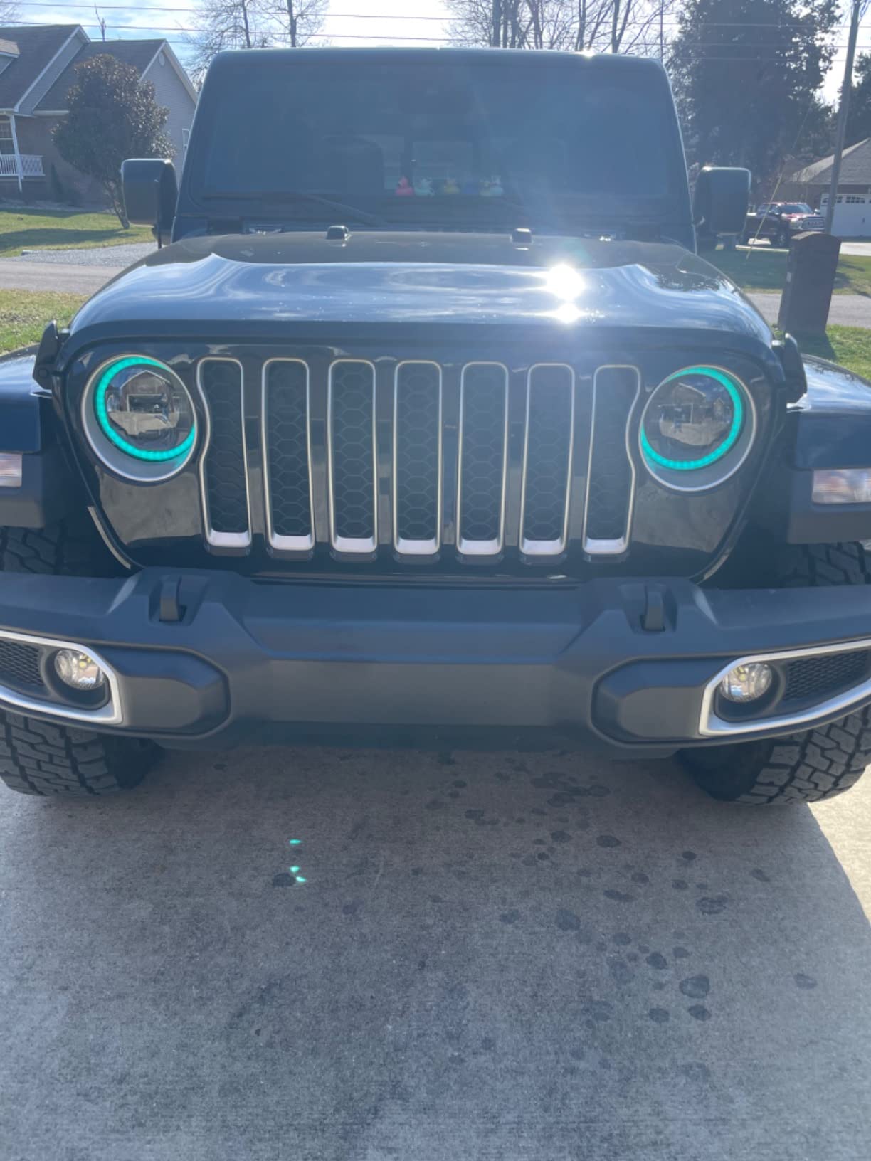 $50/mo - Finance WOLUEN 9 Inch RGB LED Headlights for 2018 2023 ...