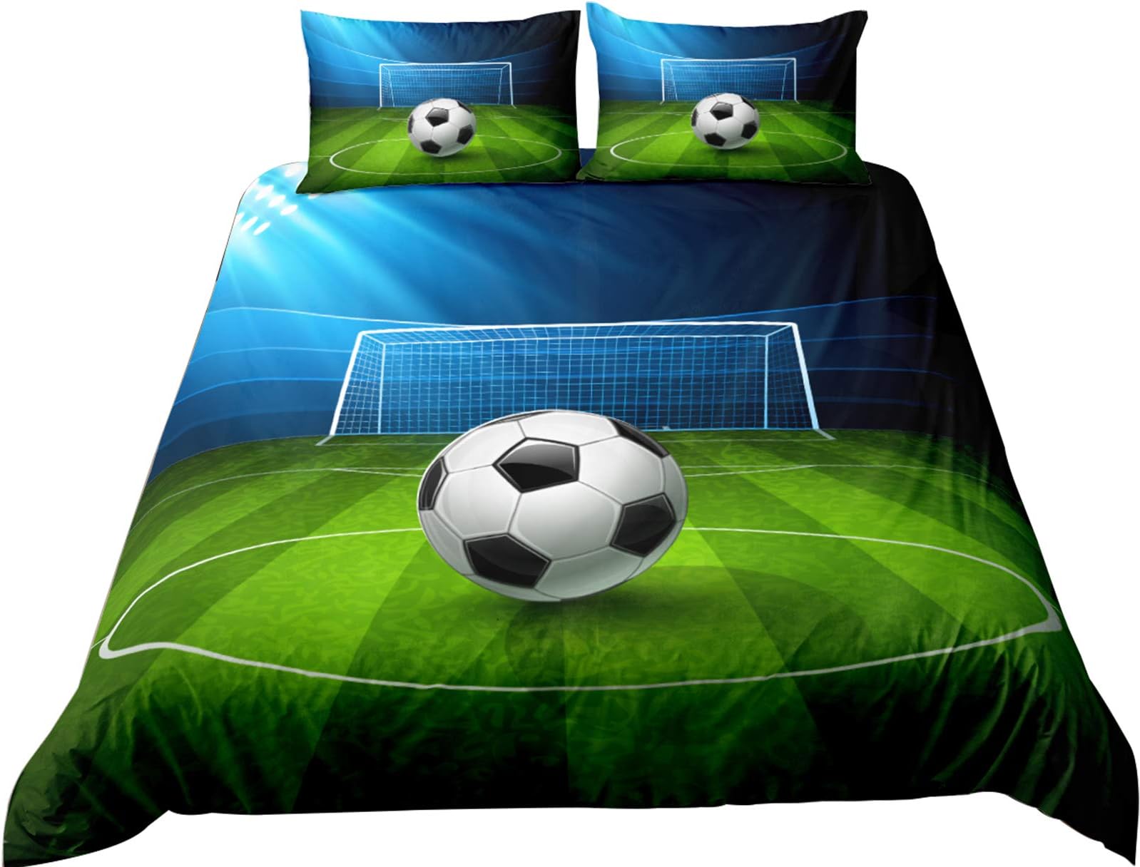 Lions Kids Football Bedding Set, Soft 100% Microfibre Polyester, Single ...