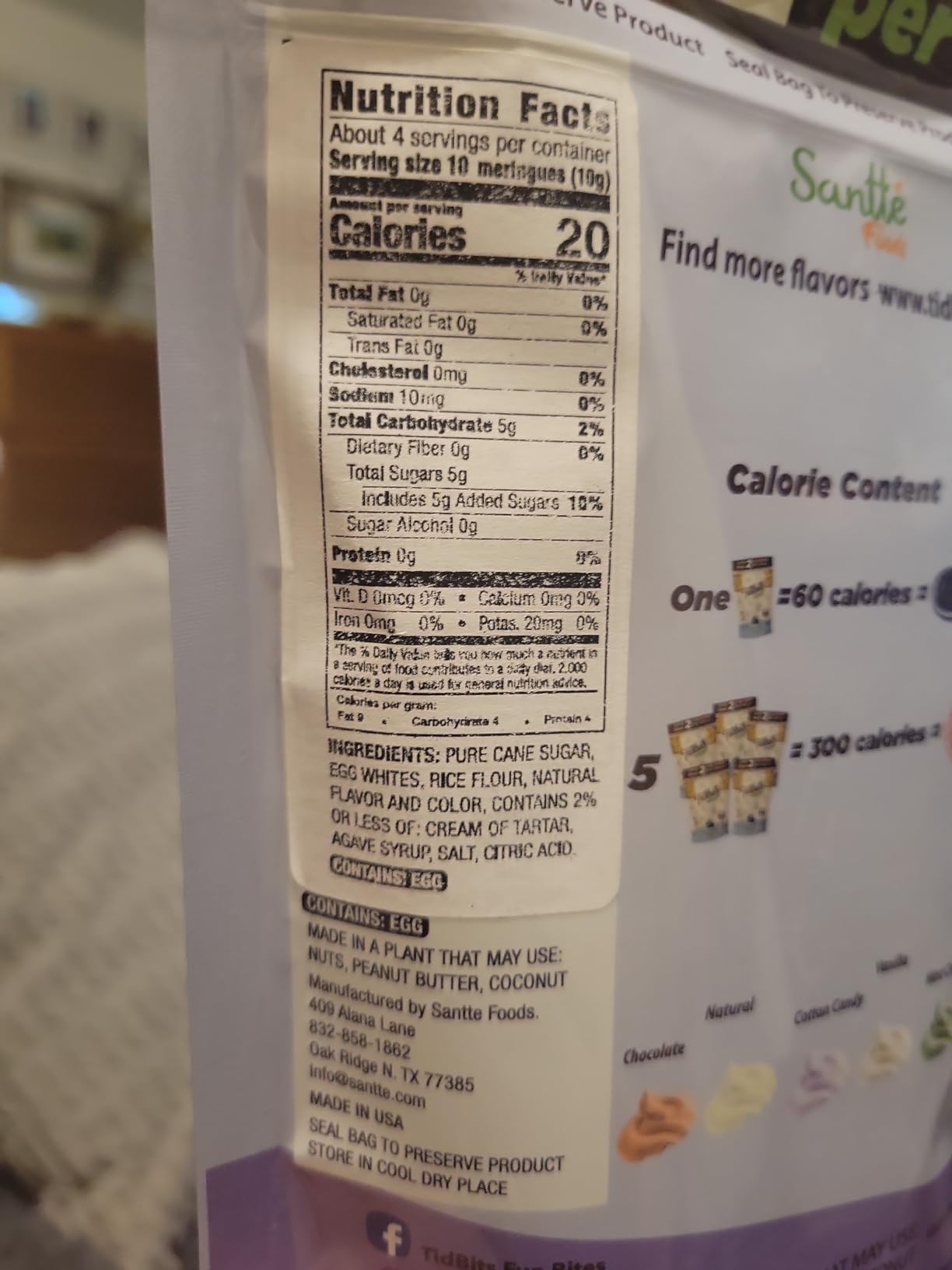 Amazon.com : Tidbits Fun Bites Meringues, Low Calorie Snacks, Low Sugar ...