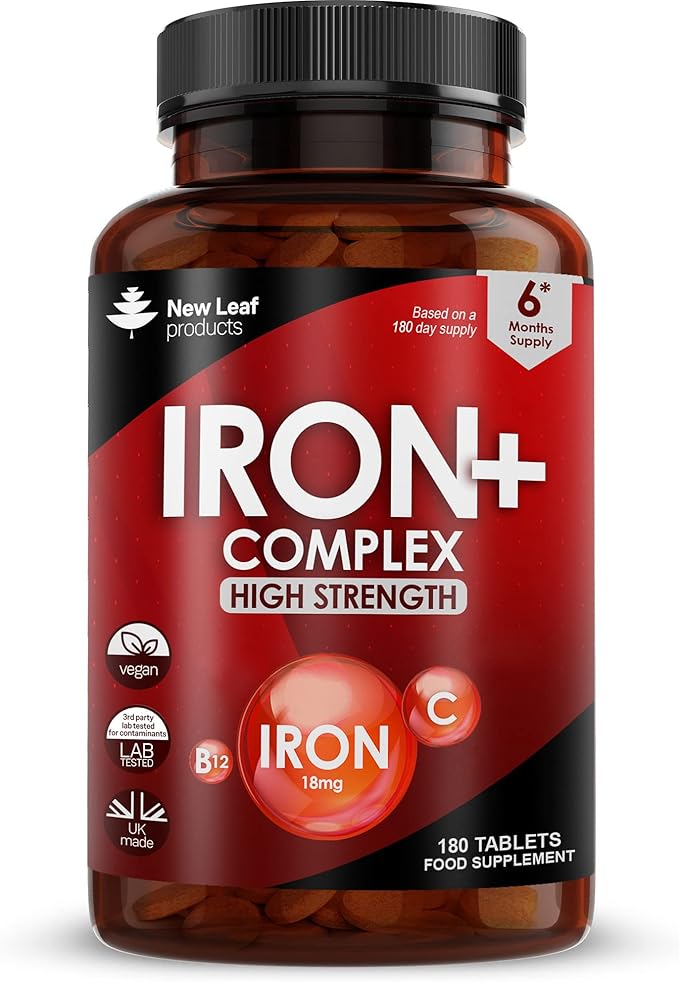 Gentle Iron Tablets Complex -Enriched with B12 & Vitamin C - Iron ...