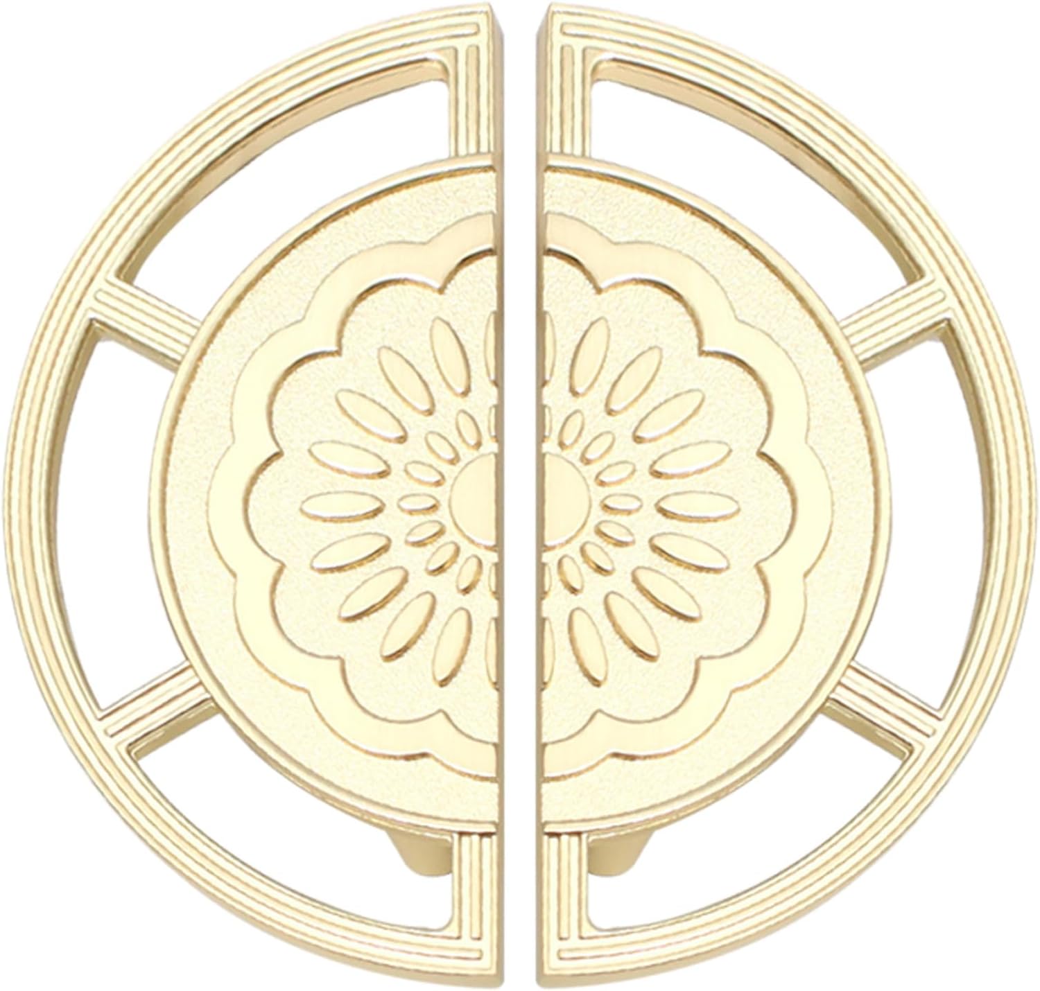 HIZEFSOO 2PCS Metal Half Moon Pull Handle, Zinc Alloy Cabinet Pull for ...