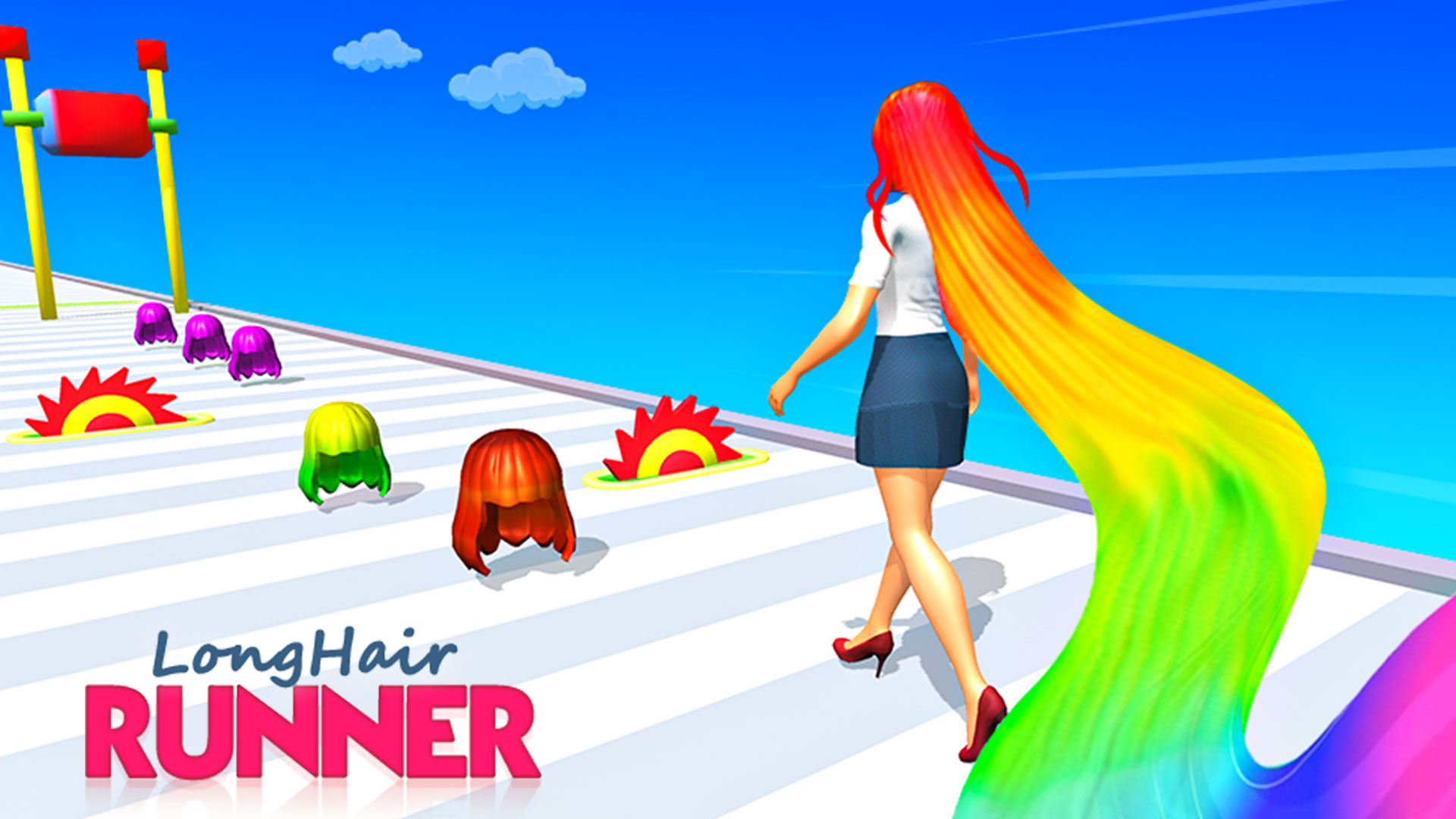 Long Hair Runner Challenge 3D: Perfect Fashion Girl Race Master - App ...