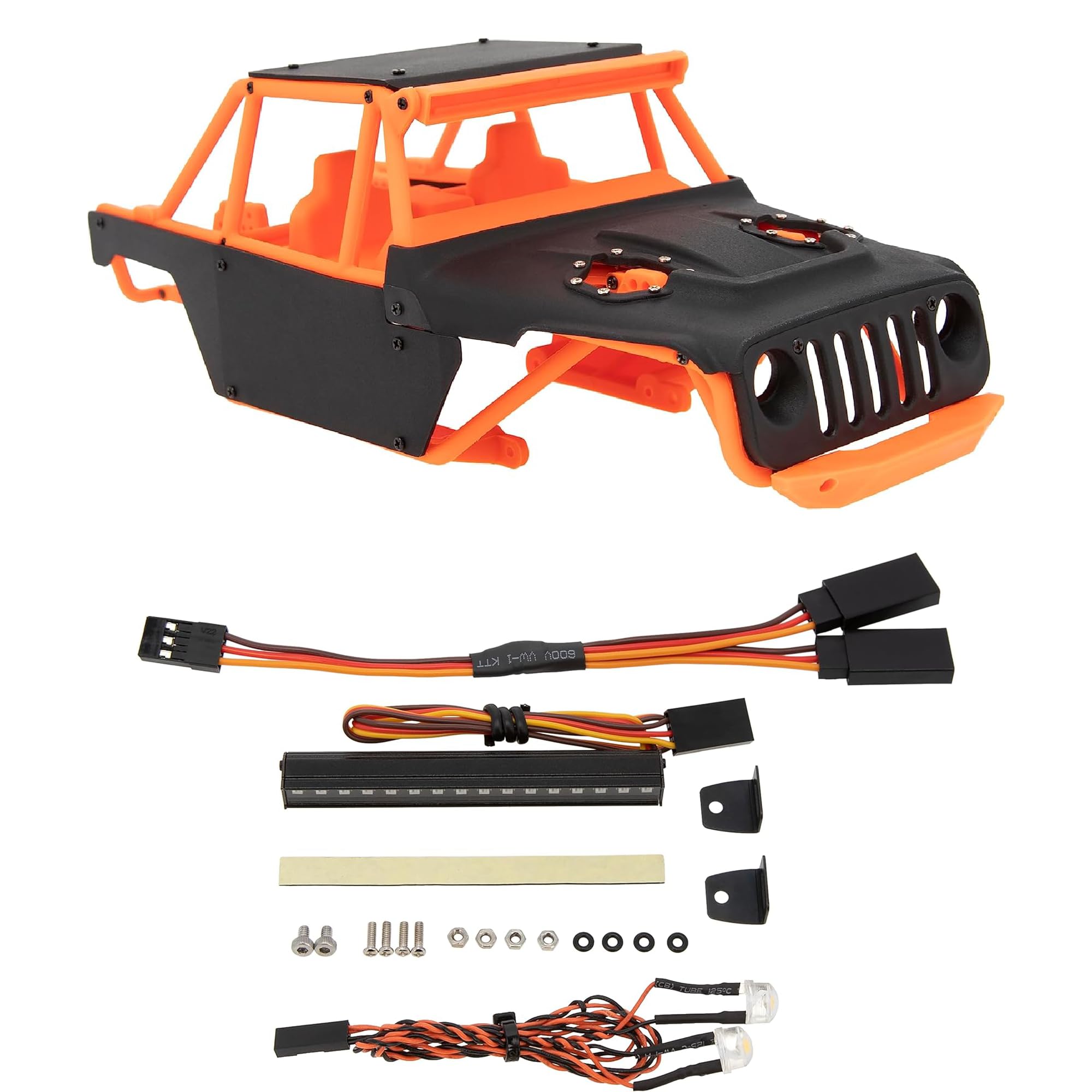 Amazon.com: MEUS RACING TRX4M Ripper Chassis + Roof Lights Kit : Toys ...
