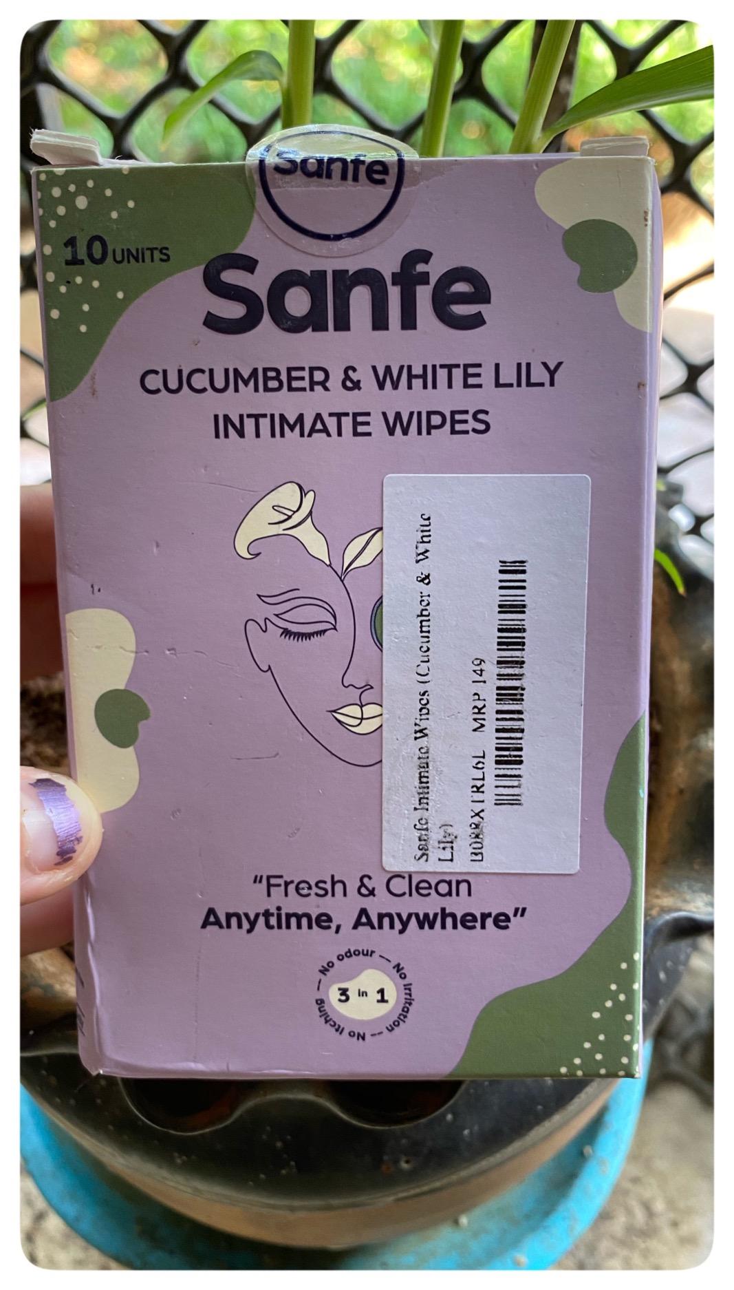 Sanfe Natural Intimate Wipes, 3 in 1 - No Odour, No Itching, No ...