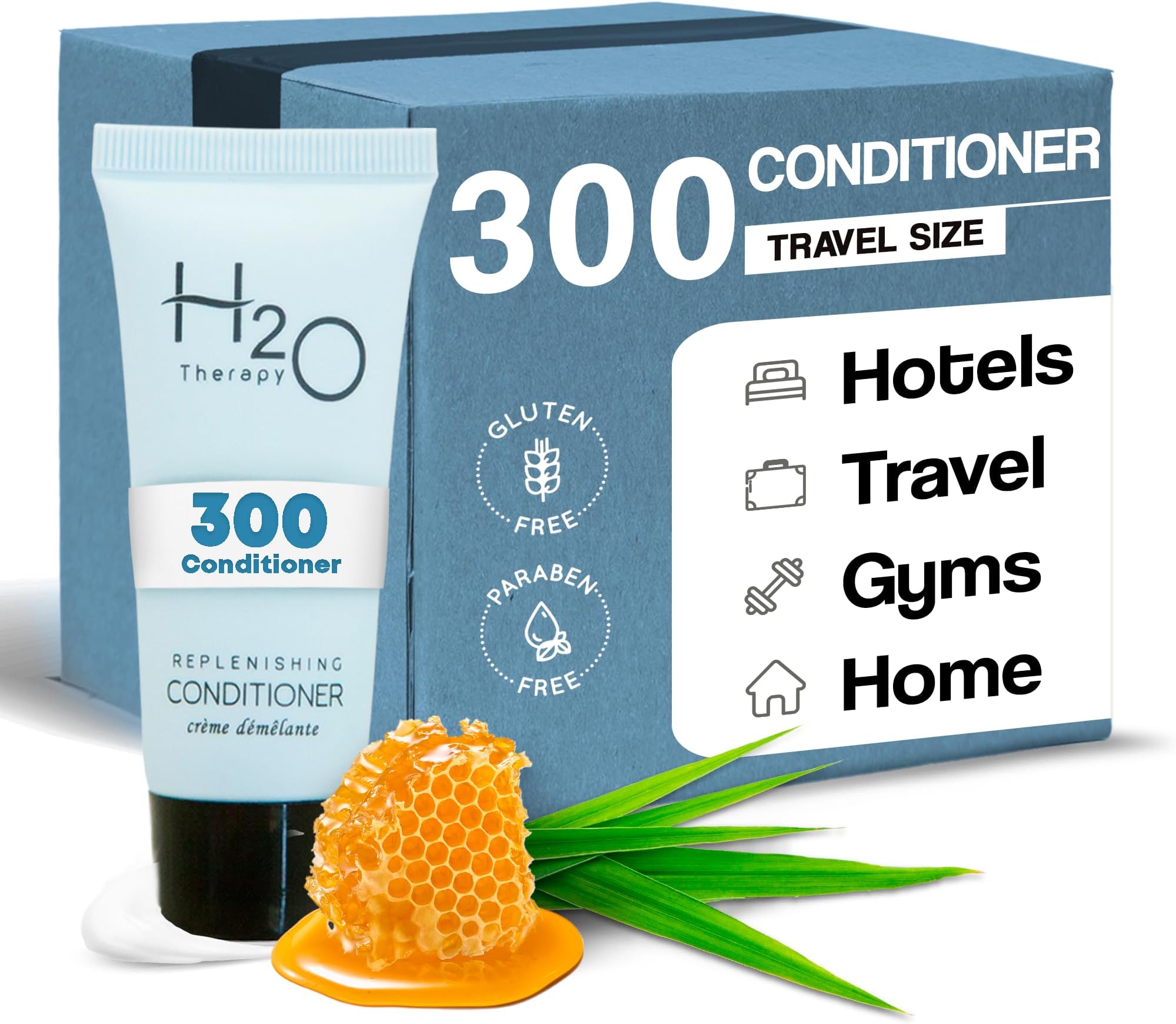 Amazon.com : H2O Therapy Conditioner, Travel Size Hotel Hospitality, 1 ...
