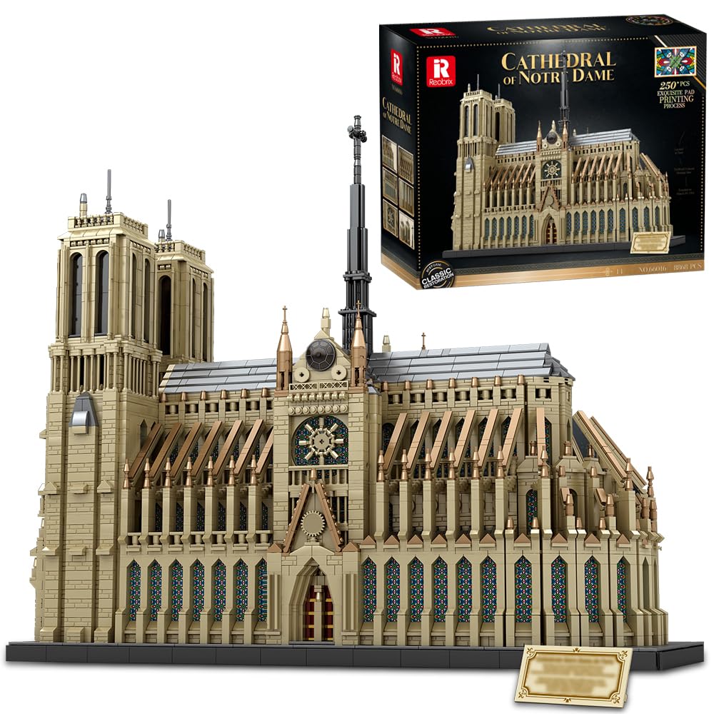 Reobrix 66016 Notre Dame de Paris Building Blocks MOC Model, 8868 ...