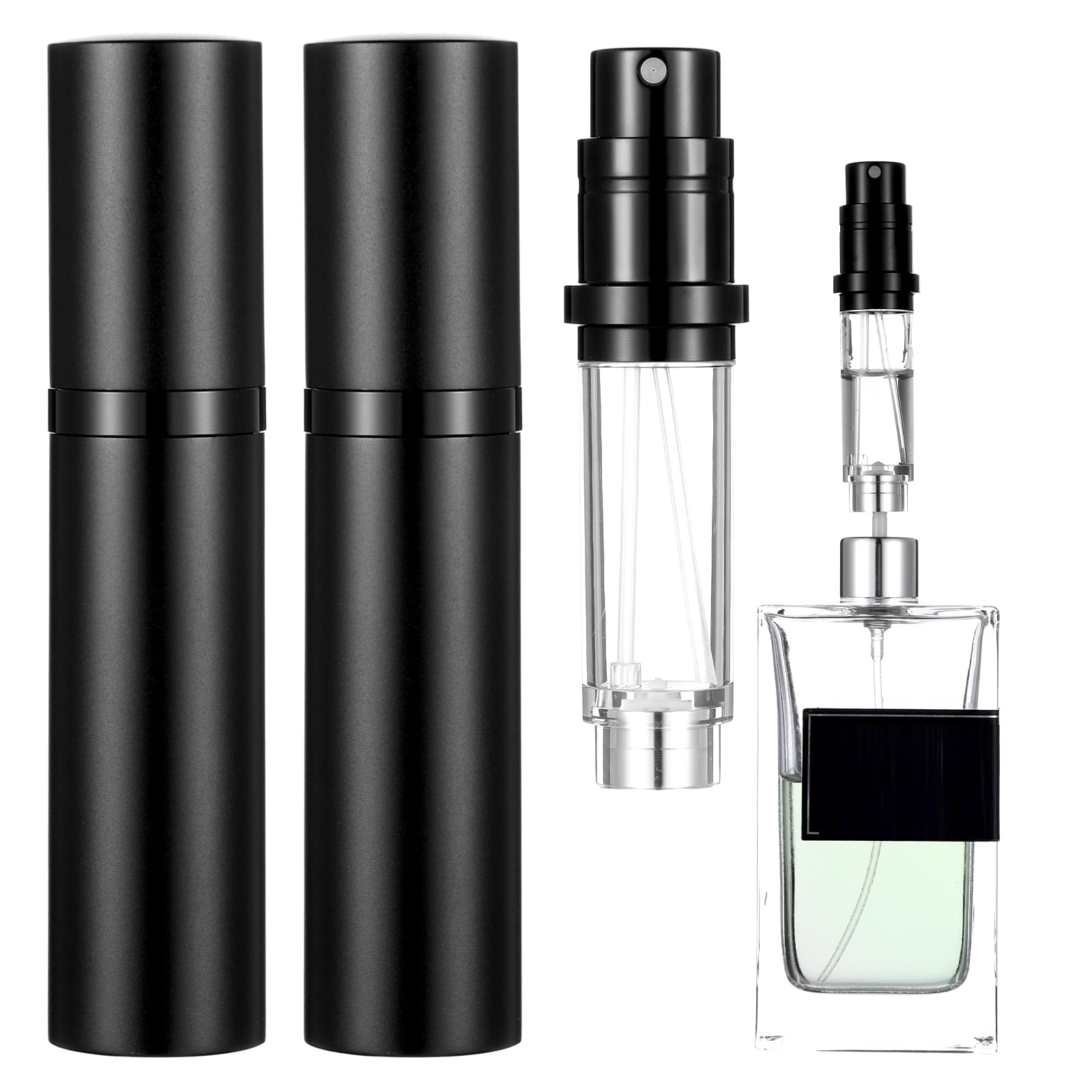 Amazon.com: JIYIN 5ml Travel Perfume Refillable Bottle, 2 Pack Bottom ...