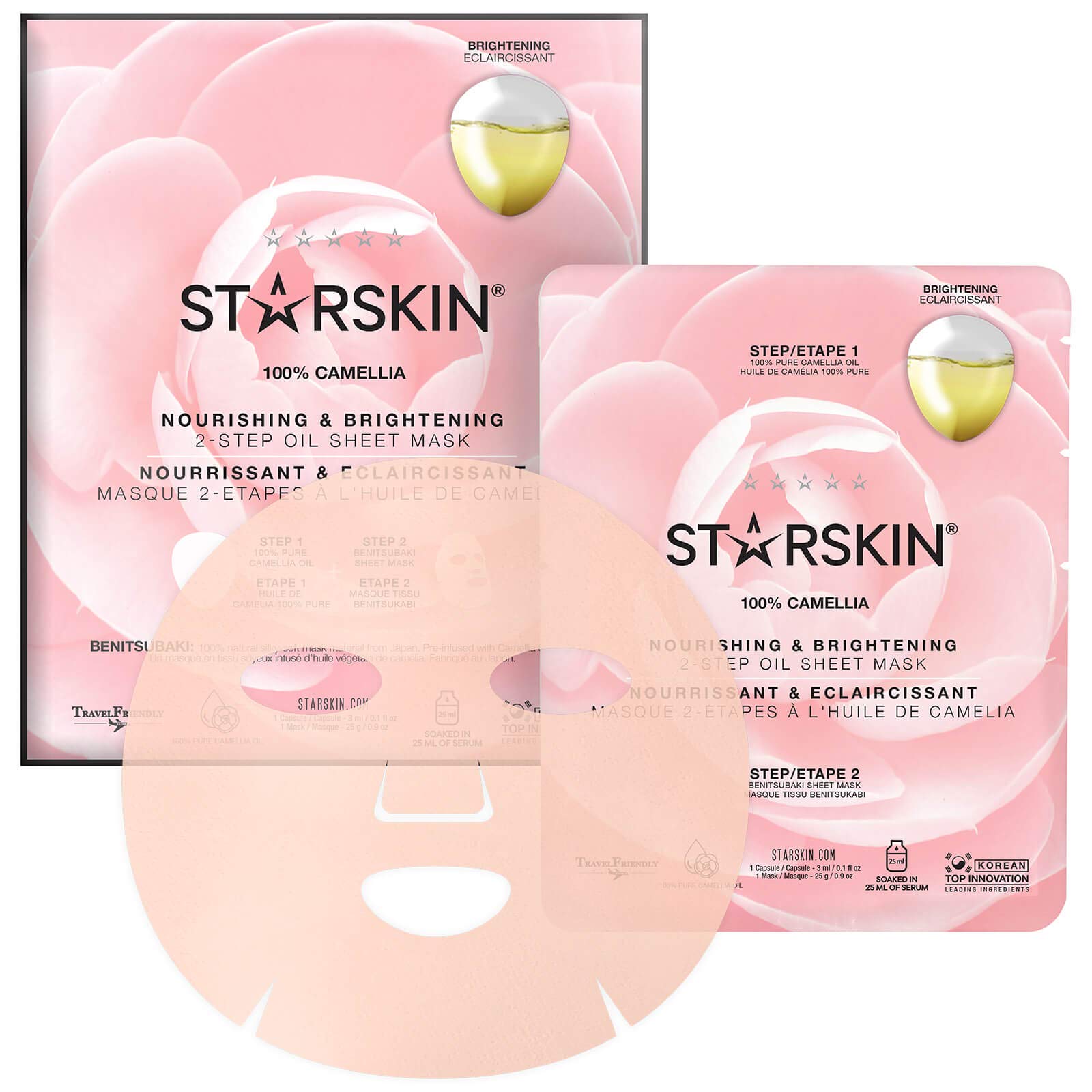 Amazon.com: STARSKIN 2-Step Oil Sheet Mask, Award Winning Korean Face ...