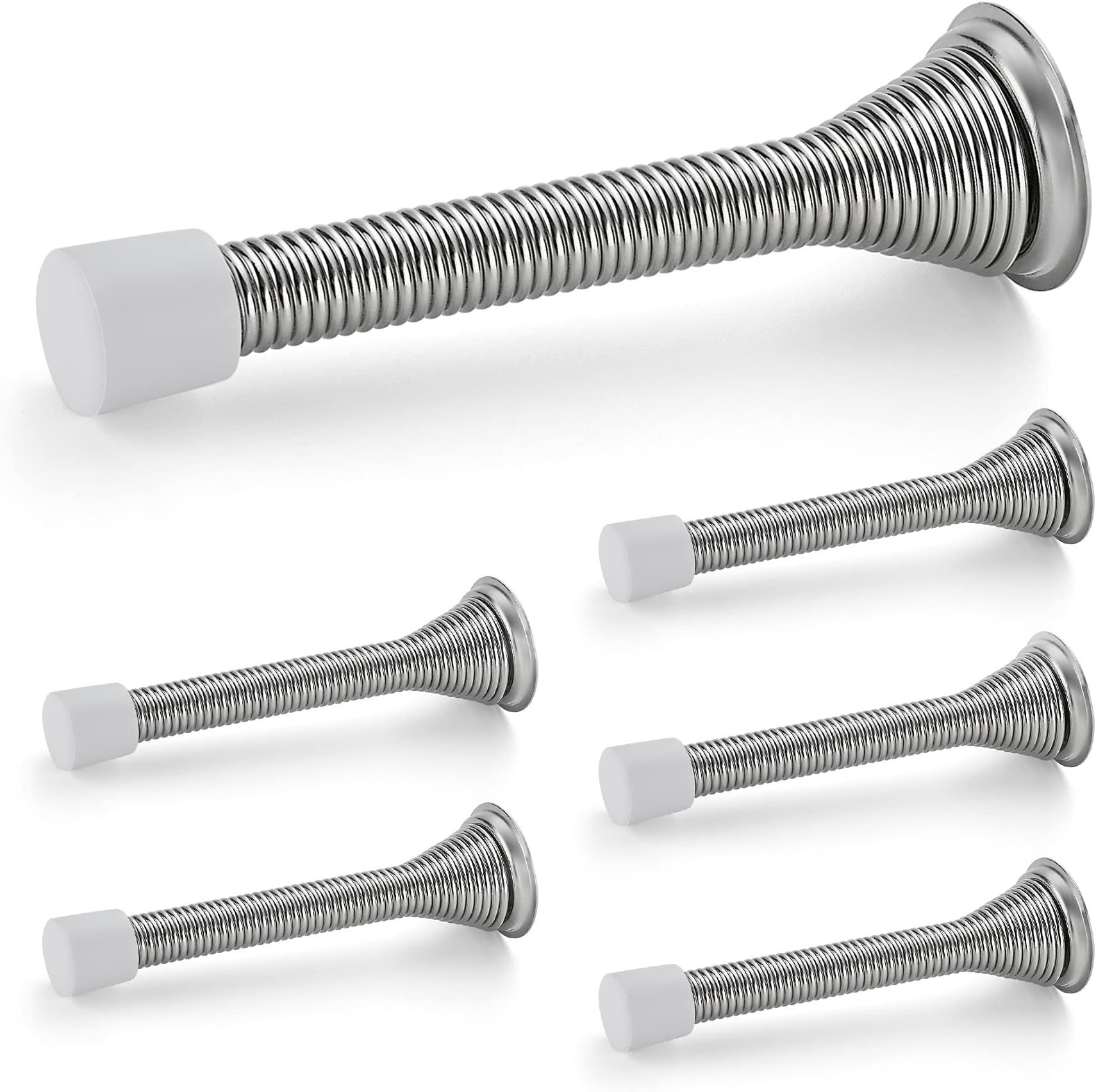 Amazon.com: QCAA 'Flexible Spring Door Stop Bumper, 3-1/8", Steel ...