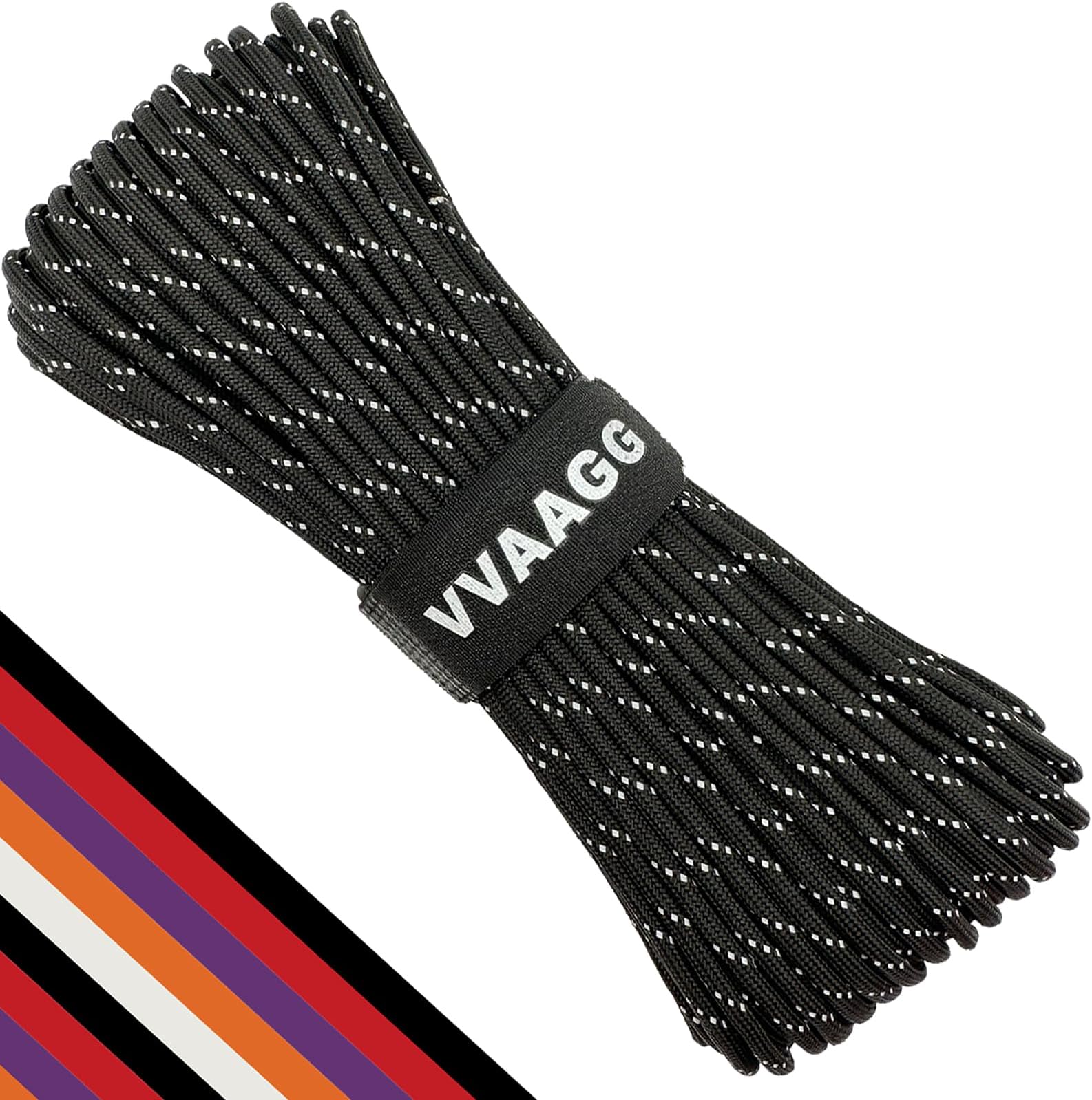 Amazon.com: 750lb Paracord Rope, 1/3 inch 100% Nylon Mil-Spec Parachute ...