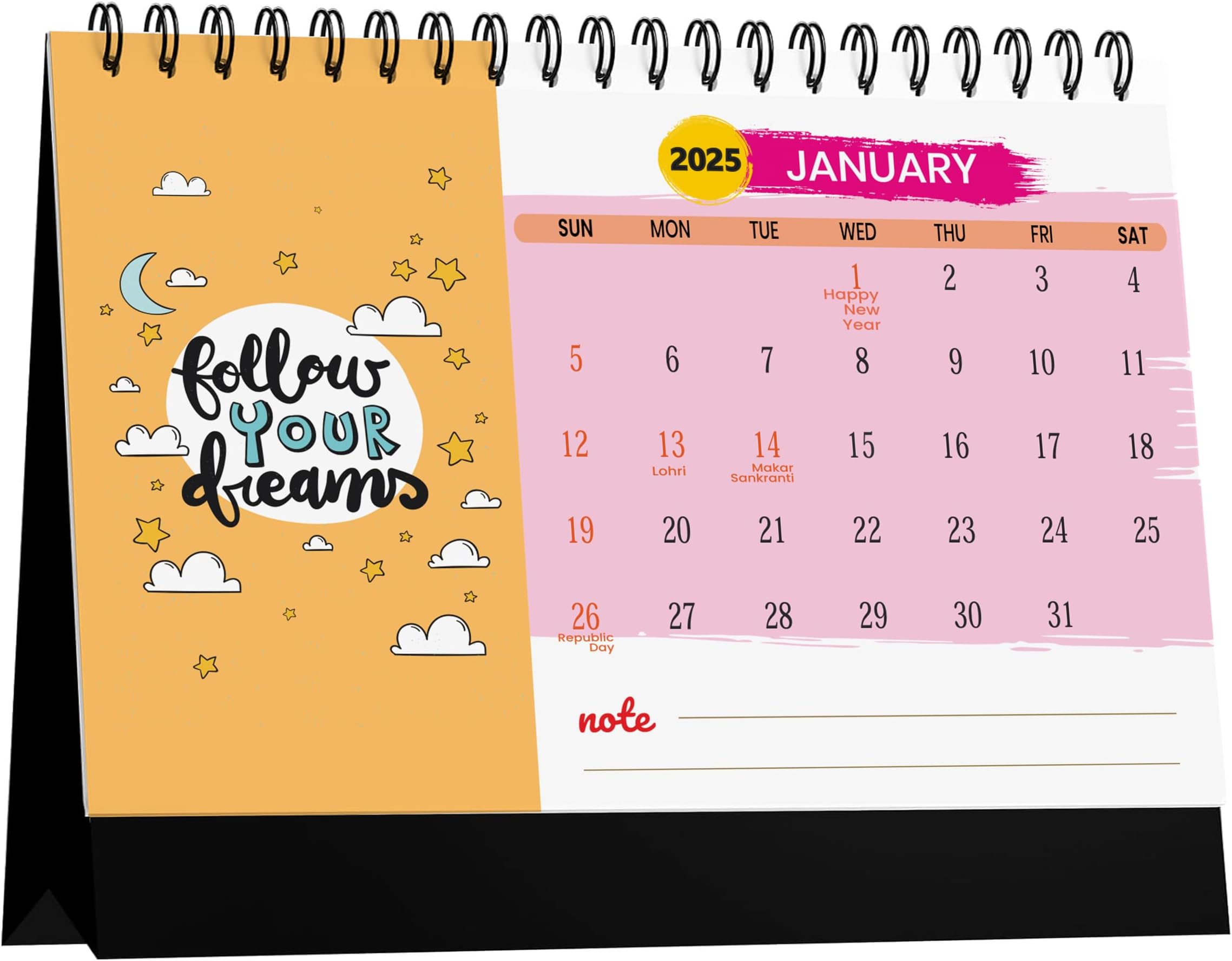 Accuprints Motivational 2025 Calendar for Desk Planner Office Home ...