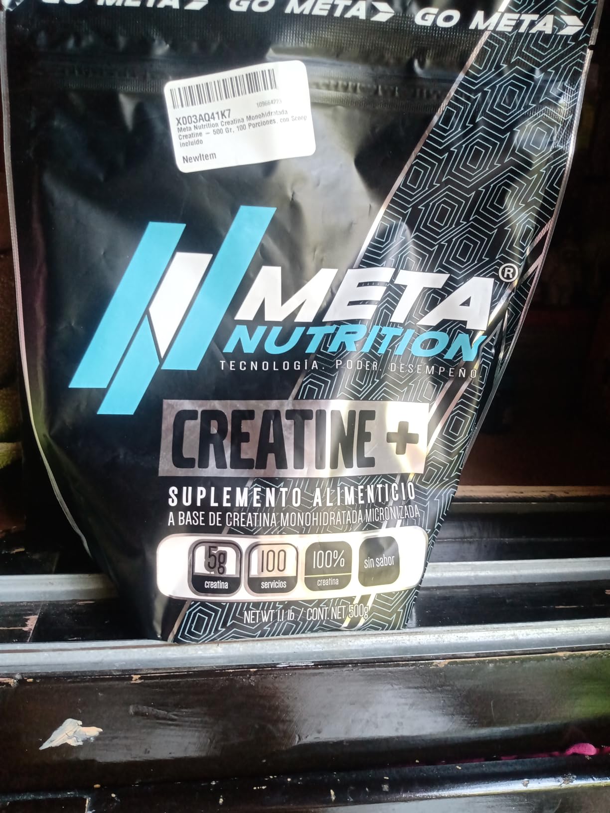 Meta Nutrition Creatina Monohidratada Creatine - 500 Gr, 100 Porciones ...