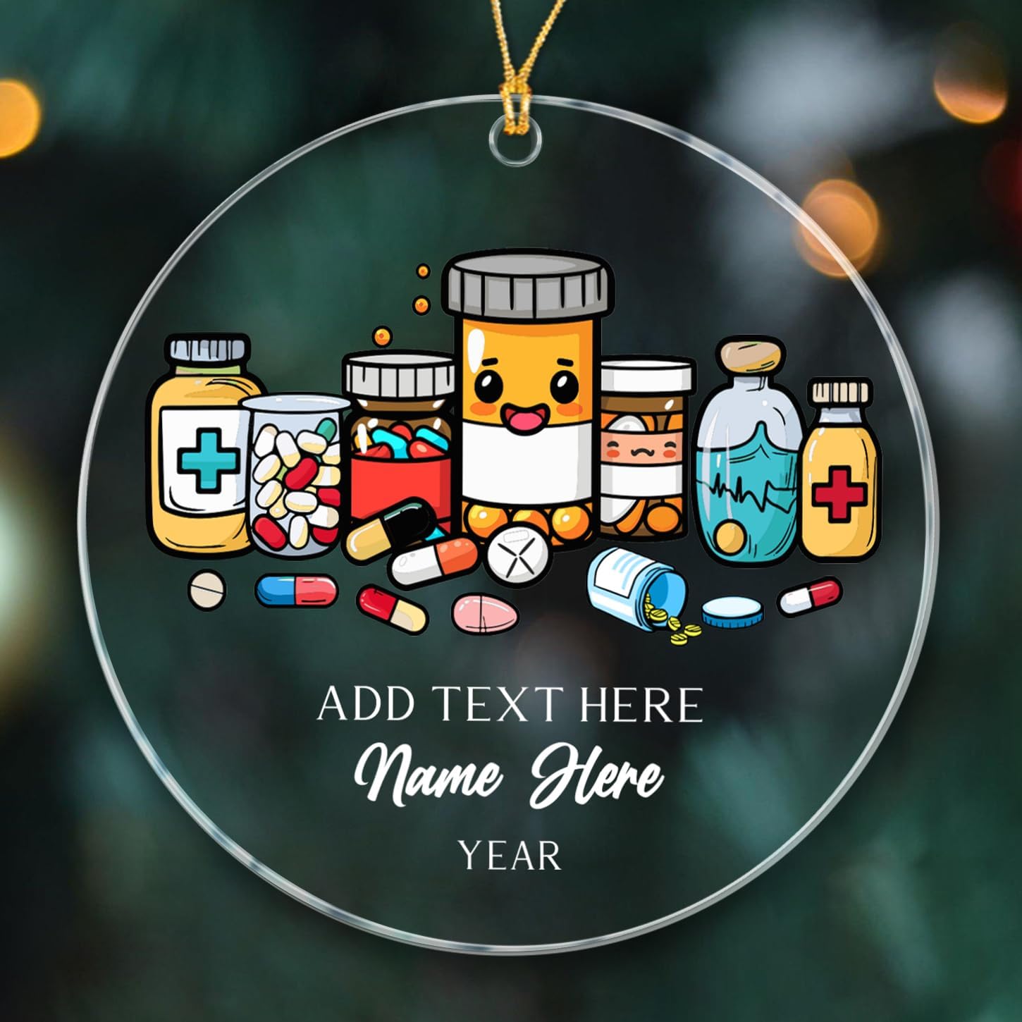 Amazon.com: Personalized Pharmacist Christmas Ornaments 2026, Drug ...