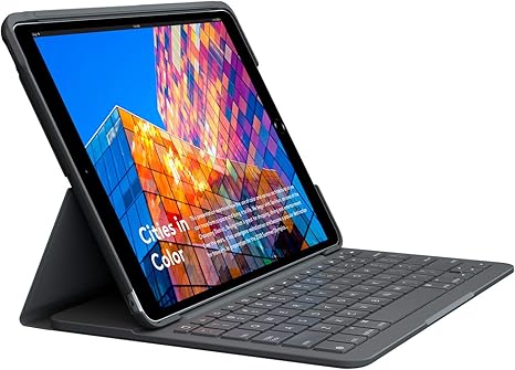 Slim Folio for iPad Air .Built-in Wireless Keyboard,Four Year Battery ...