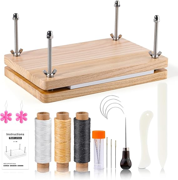 Amazon.com: JUPEAN Book Binding Kits, Bookbinding Supplies, Bookbinding ...