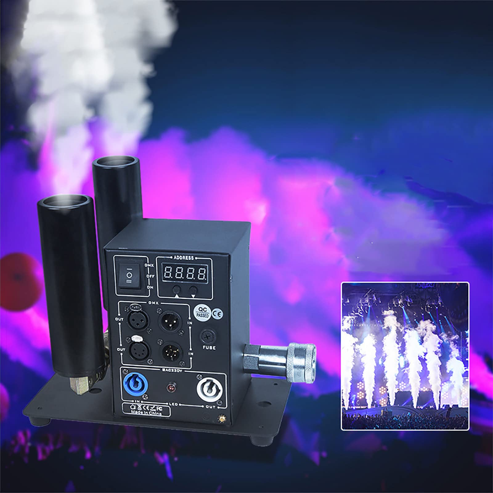 Buy Double Pipe Digital CO2 Jet Machine, Co2 Fog Jet Unit with DMX 512 ...