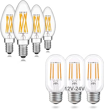TOKCON 12V Low Voltage LED Light Bulbs - Soft Warm White 2700K(Only for 12V-24V DC/12V AC)- 6W ...