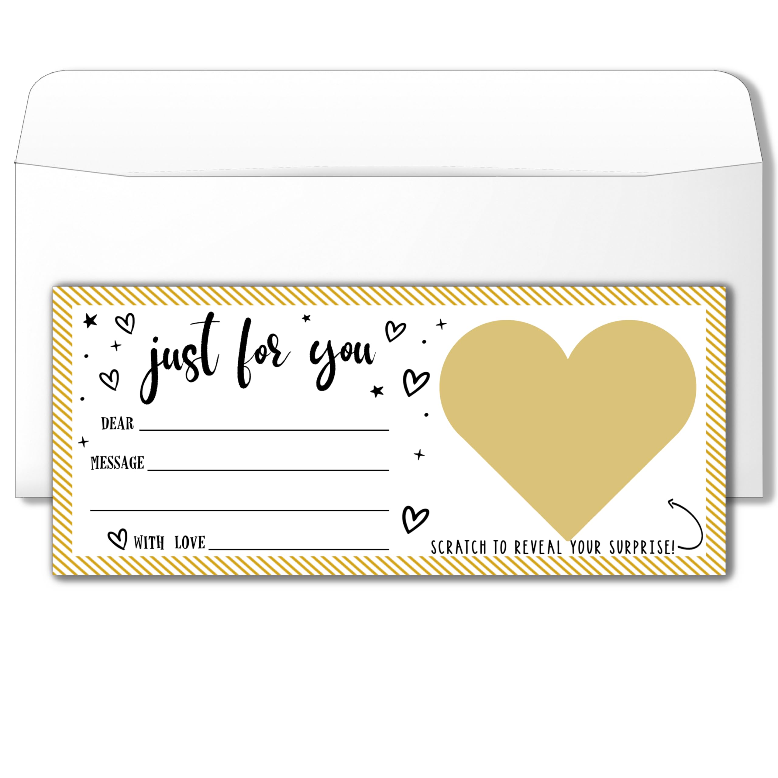 Amazon.com : 1 Set Just For You Surprise Scratch Card, Surprise ...