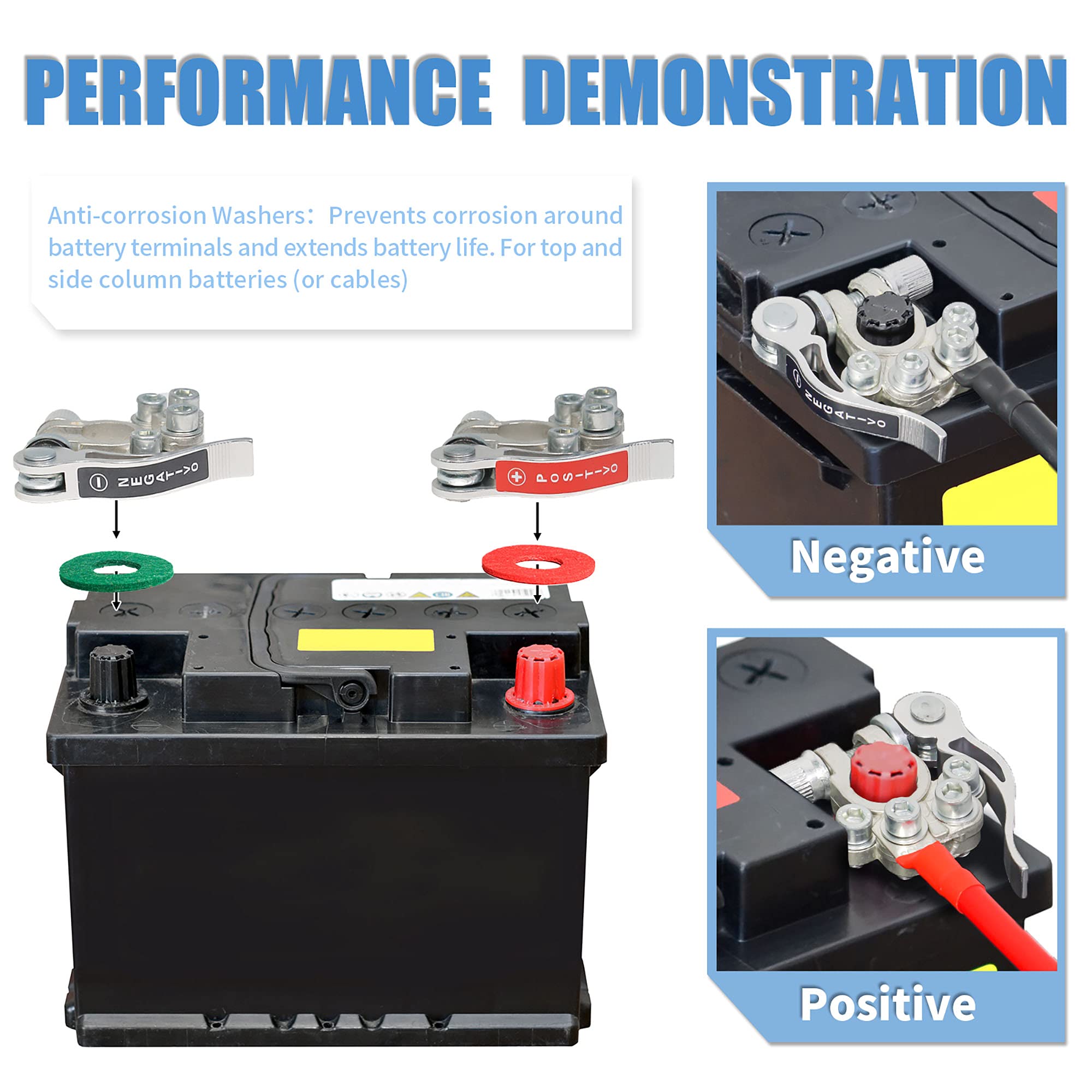 Snapklik.com : Battery Terminal Connectors,Quick Release Disconnect Car ...