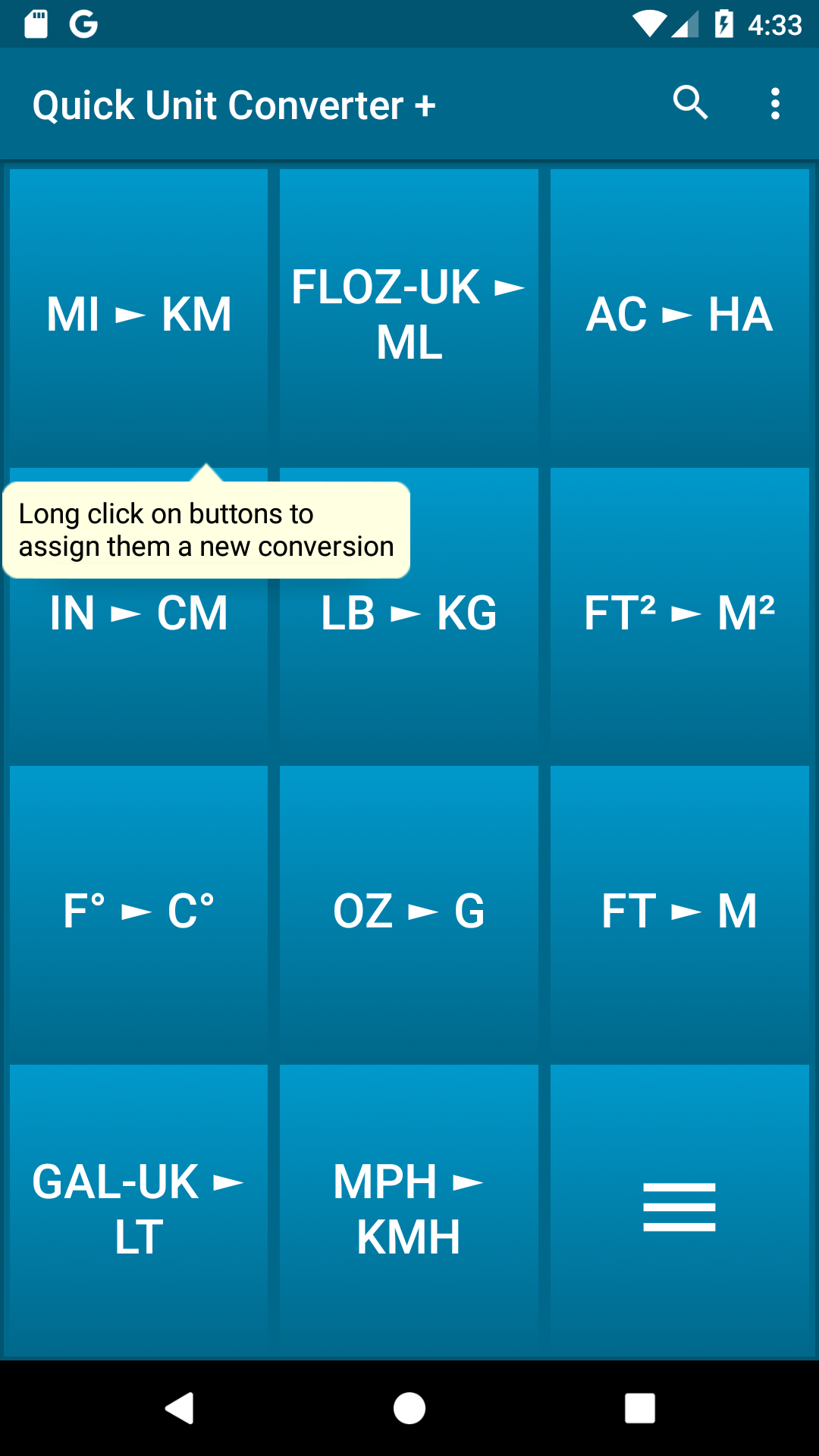 Quick Unit Converter + - App on Amazon Appstore